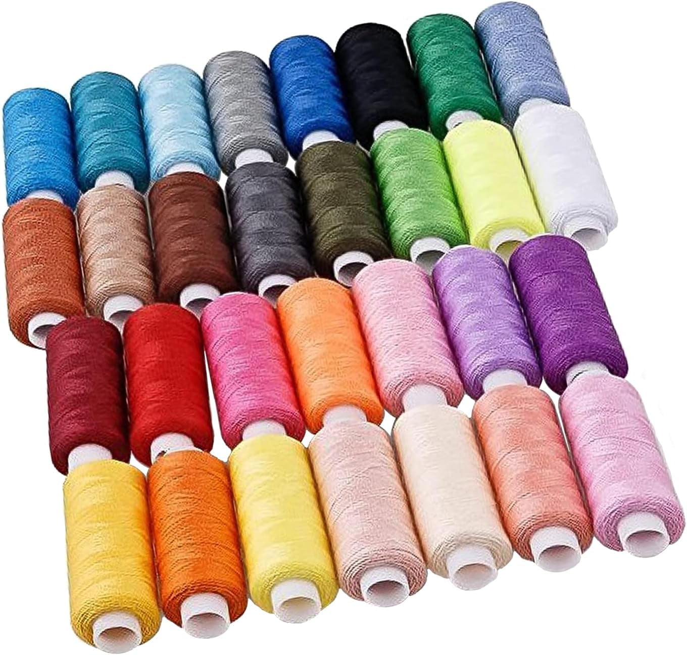 Haobase Sewing Thread Assortment Coil 30 Color 250 Yards Each Spool ...