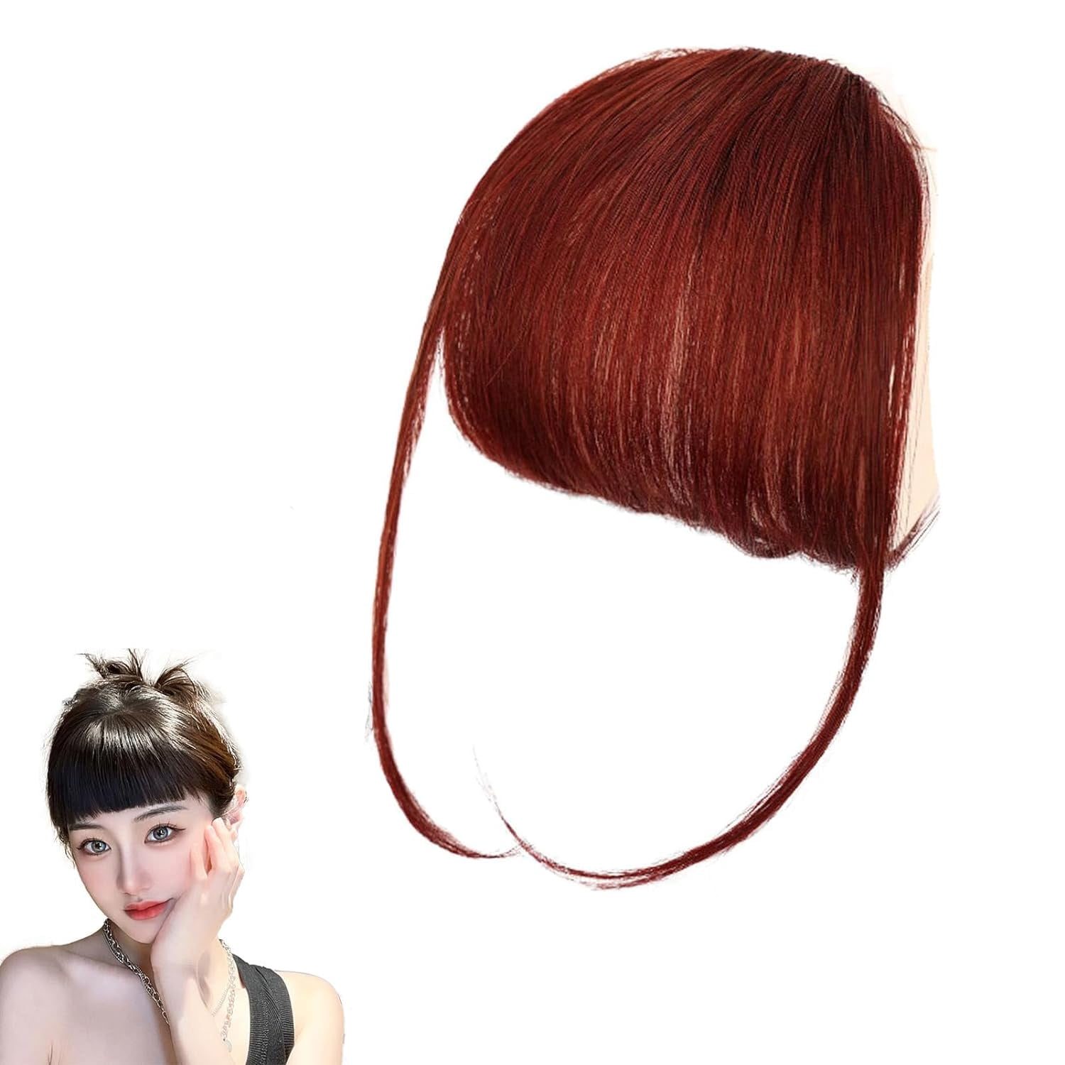 Haobuy Hair Bangs, Fake Bangs Hair Extensions Bangs with Hairpieces for ...