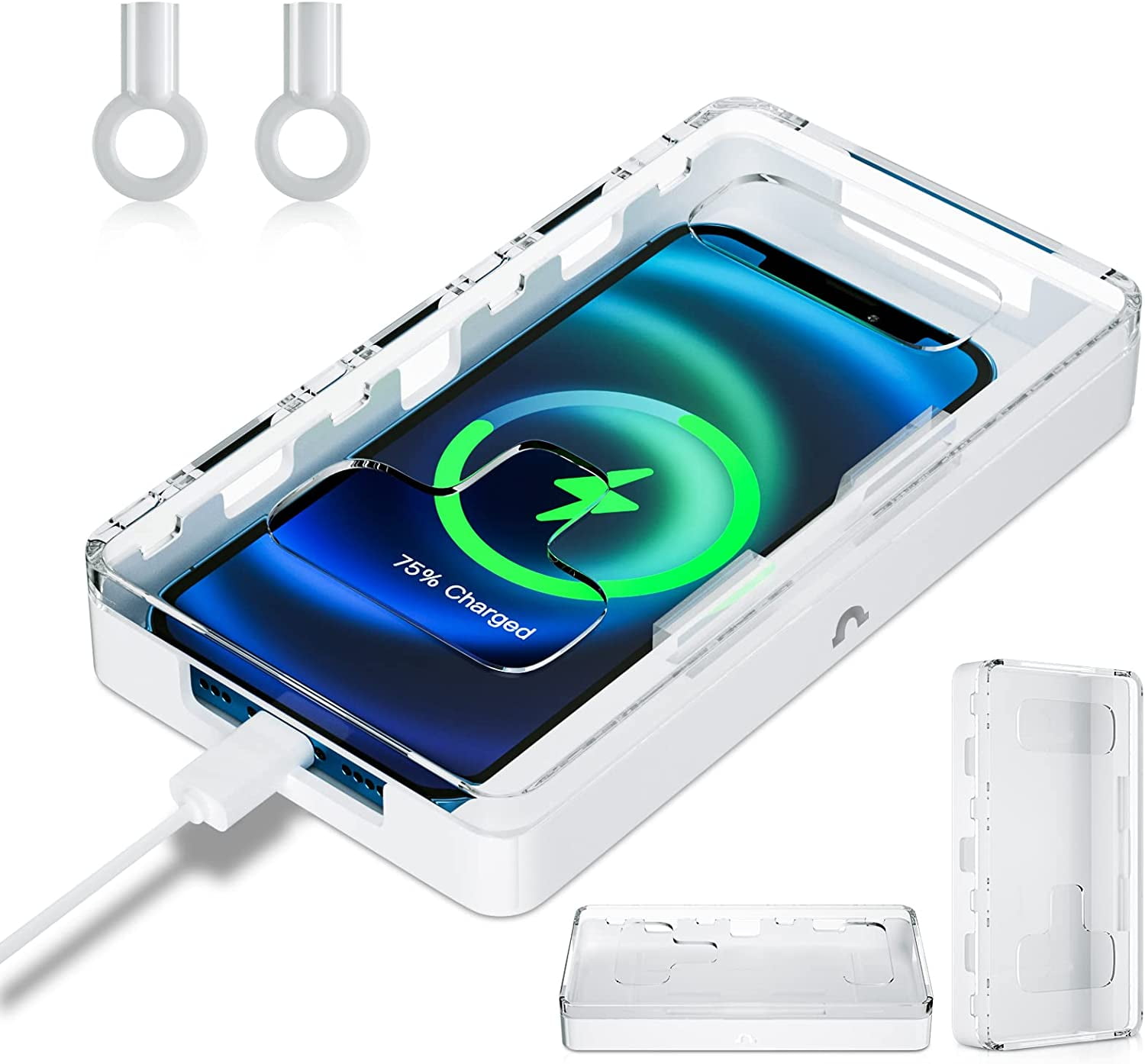 Haobuy Phone Lock Box, Portable Lock Box with 2 Keys, Universal Safe ...