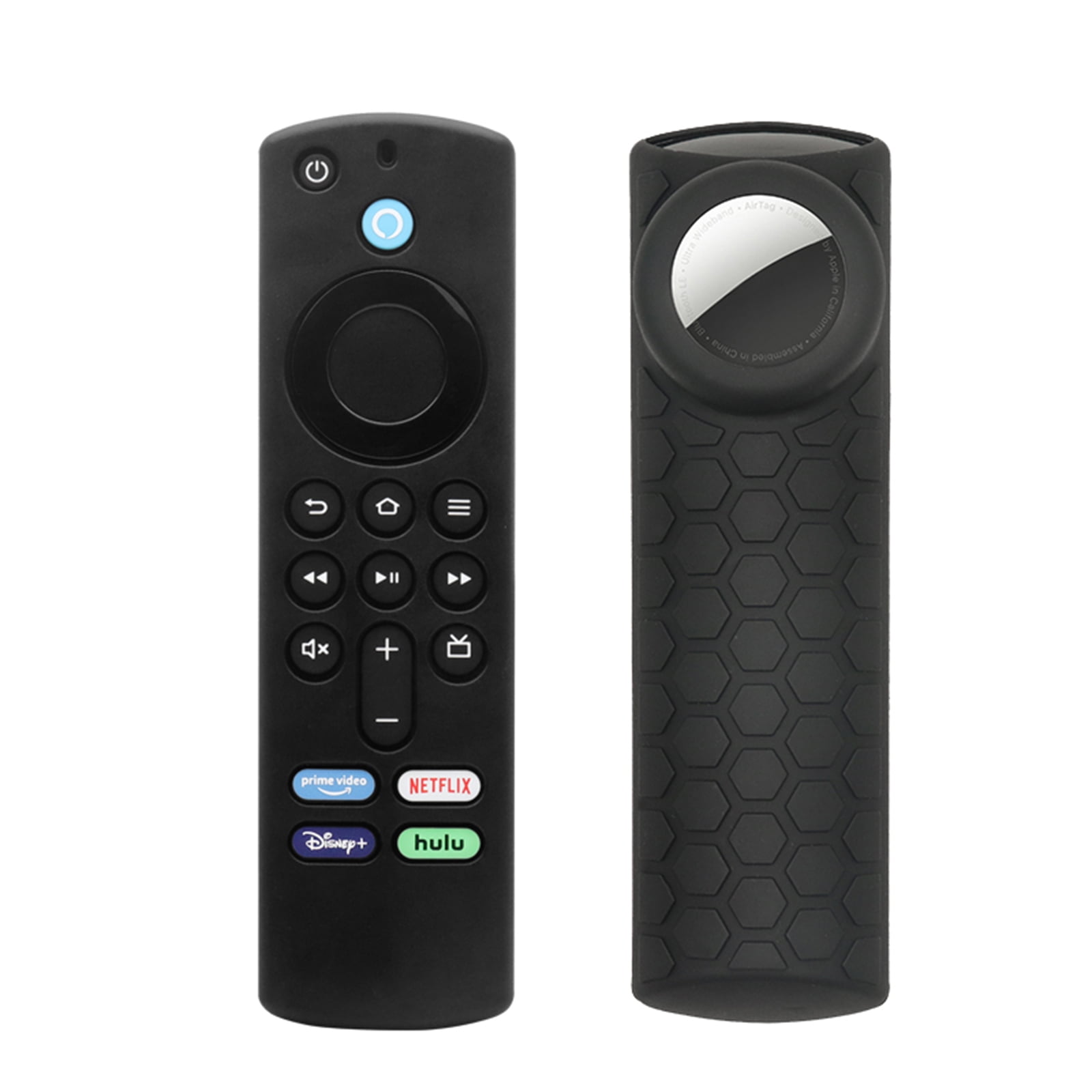 Haobuy for Alexa 3rd Gen Remote Cover with Airtag Holder, Silicone ...