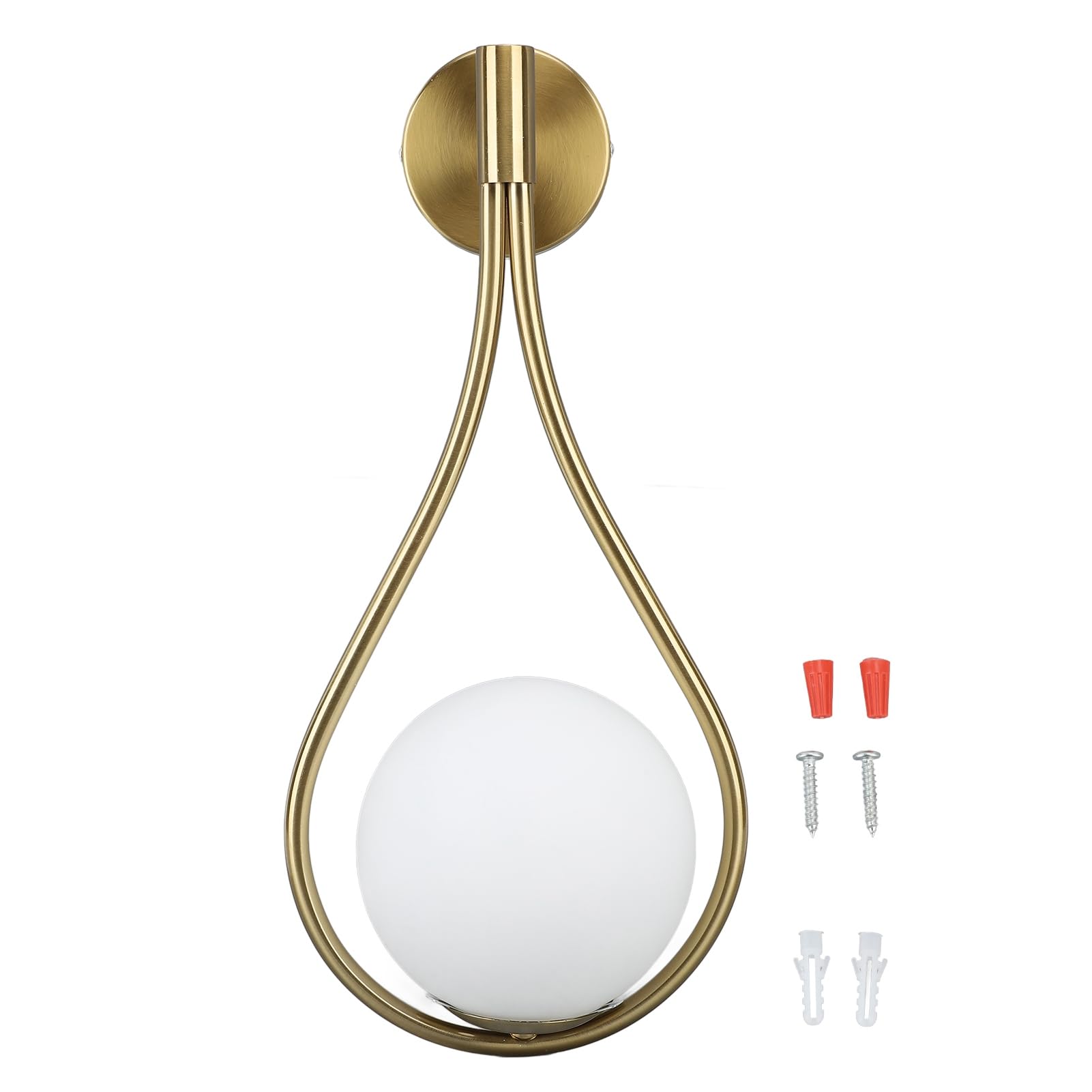 Haofy Golden Water Drop Wall Light LED Globe Wall Sconce for Living ...