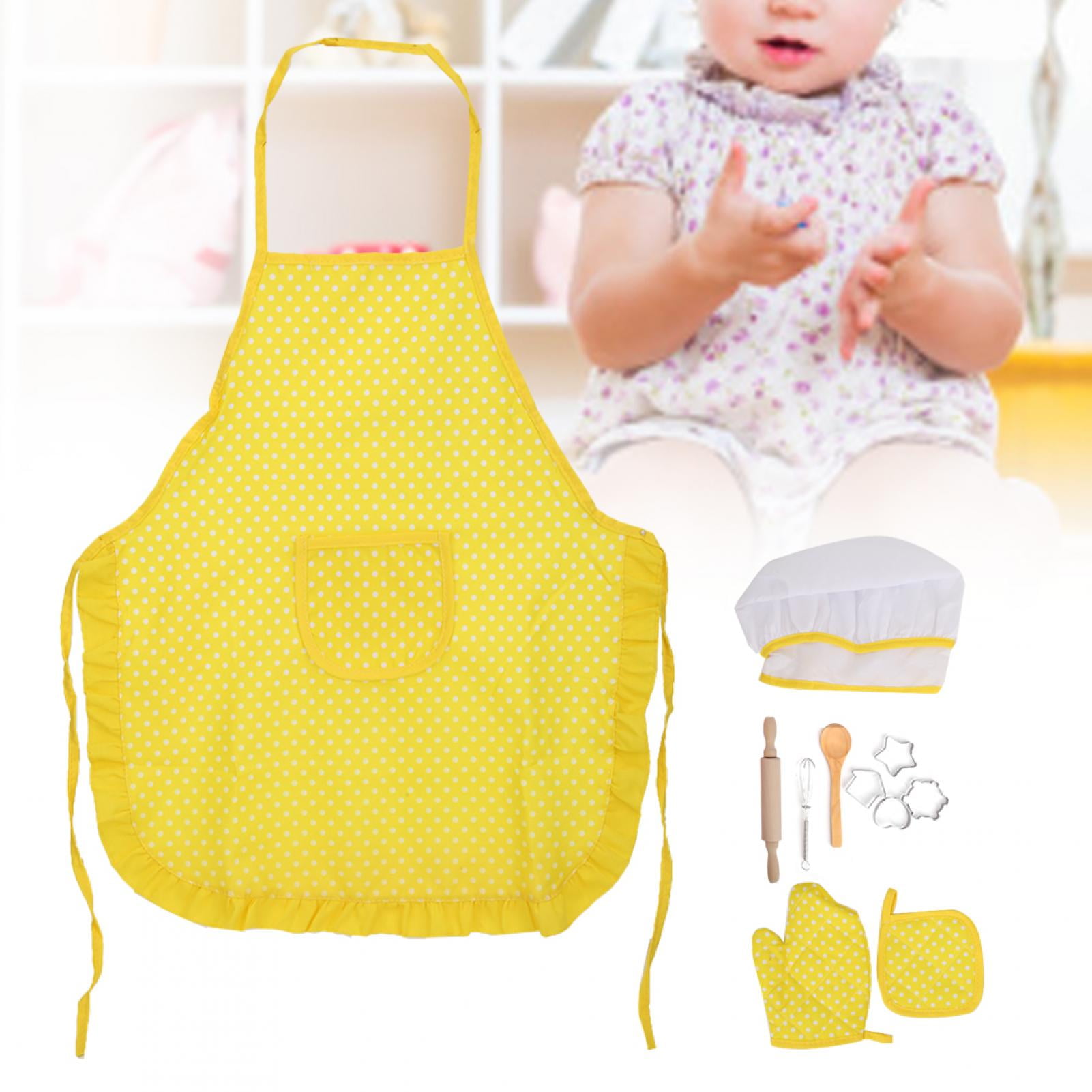 Haofy Kids Baking Toy Set, Girls Toy Aprons Kitchen Role Play Set, Kids ...