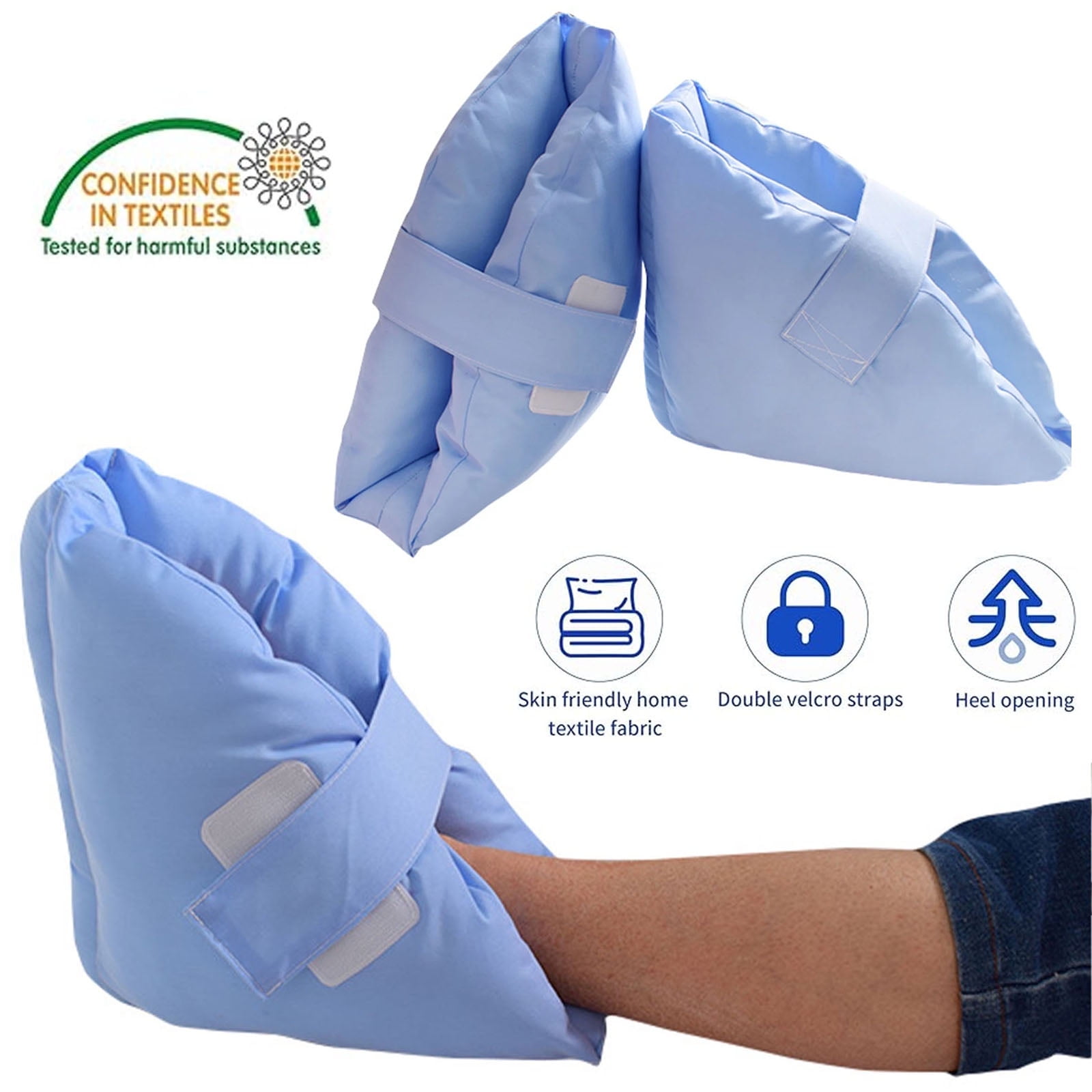 Haokaini 1 Pair Heel Pillow, Foot Heel Protector Cushion Adjustable ...