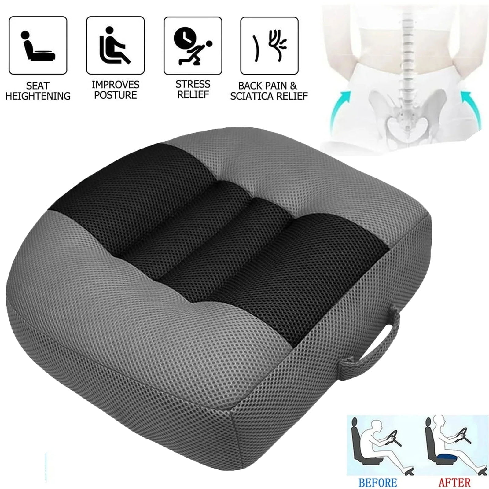 Haokaini Car Booster Seat Cushion, Anti Slip, Portable for Short Driver ...