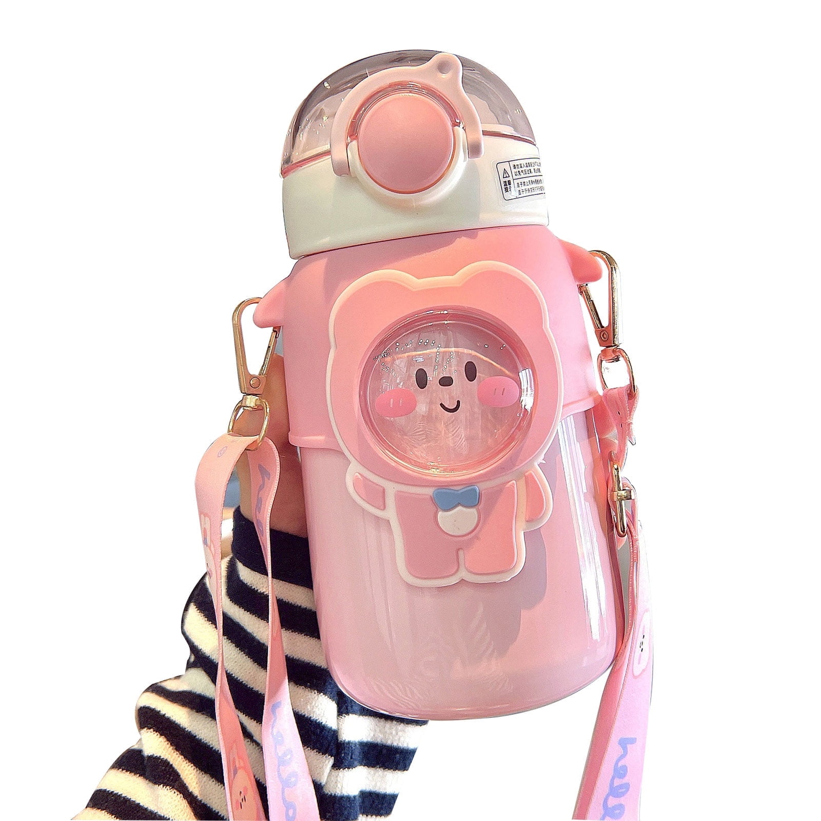 Haokaini Kawaii Water Bottles, Cute Stainless Steel Water Bottle with ...