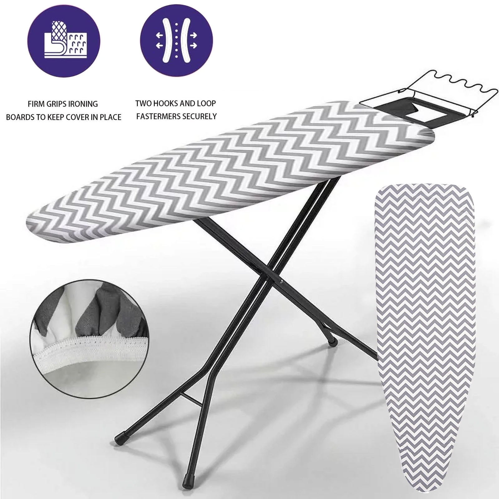 Haokaini Heavy-Duty Silicone Ironing Board Cover, Scorch/Stain ...