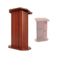 Haooyeah Podium Desk with Storage Shelf, Cable Management Hole, Stable ...