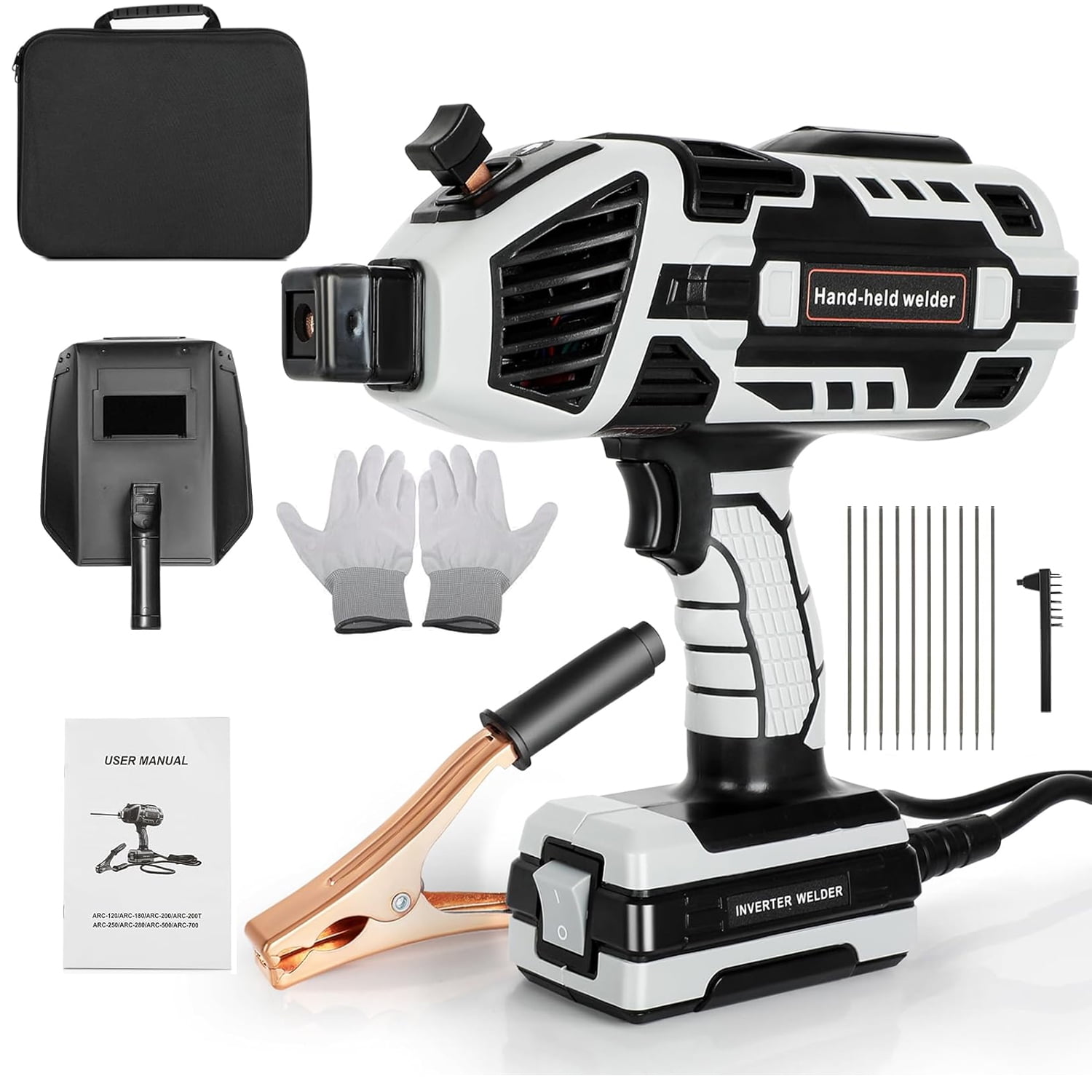 Haosegd, 110V Handheld ARC Welder, 6 Variable Current, Welding Tool Set ...