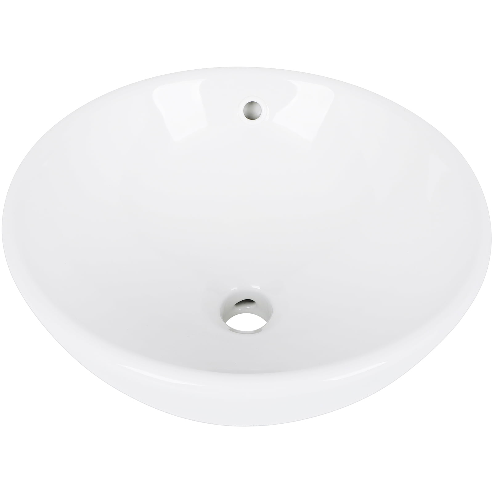Haosegd 16" Bathroom Vessel Sink Bowl Above Counter Basin Sink with ...