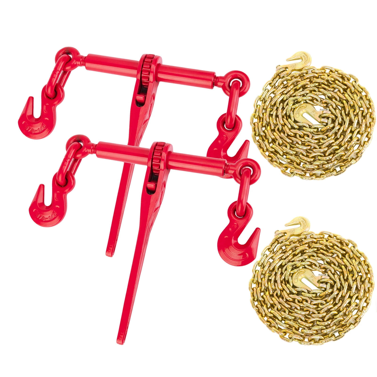 Haosegd 3/8" - 1/2" Ratchet Chain Binder 9200lbs with 5400 lbs Safe ...
