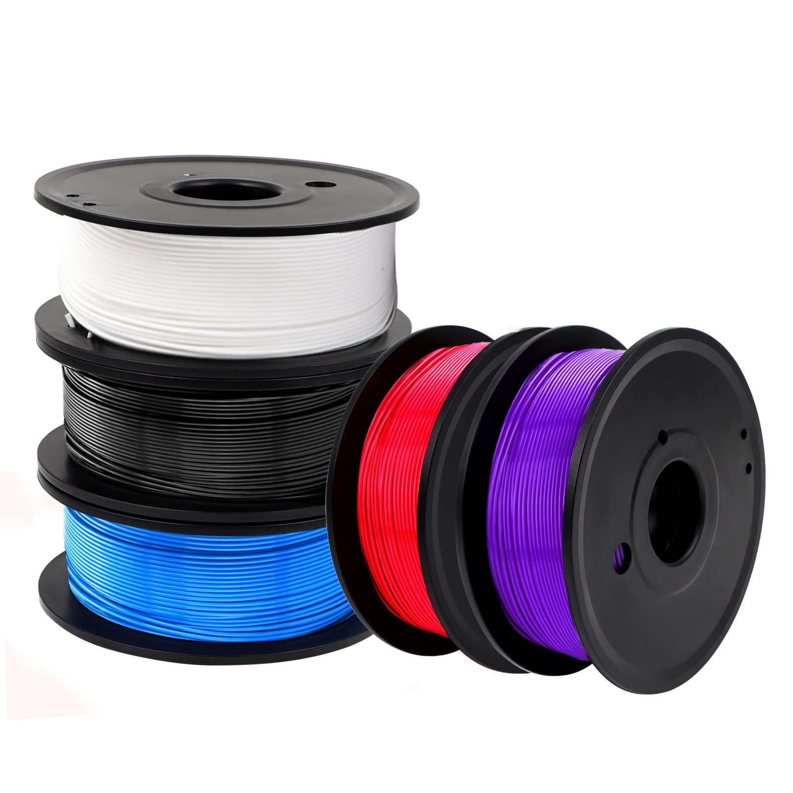 Haosegd 5 Colors 3D Printer Filament 1.75MM 250G PLA Filament 3D ...