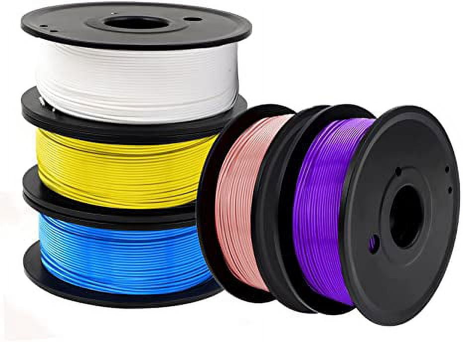 Haosegd 5 Colors PLA Filament 1.75MM 250G 3D Printer PLA Filament 1250G ...