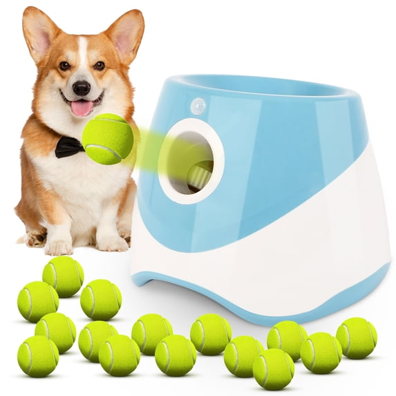 Haosegd Automatic Dog Ball Launcher for Small Breeds, 3 Distance ...