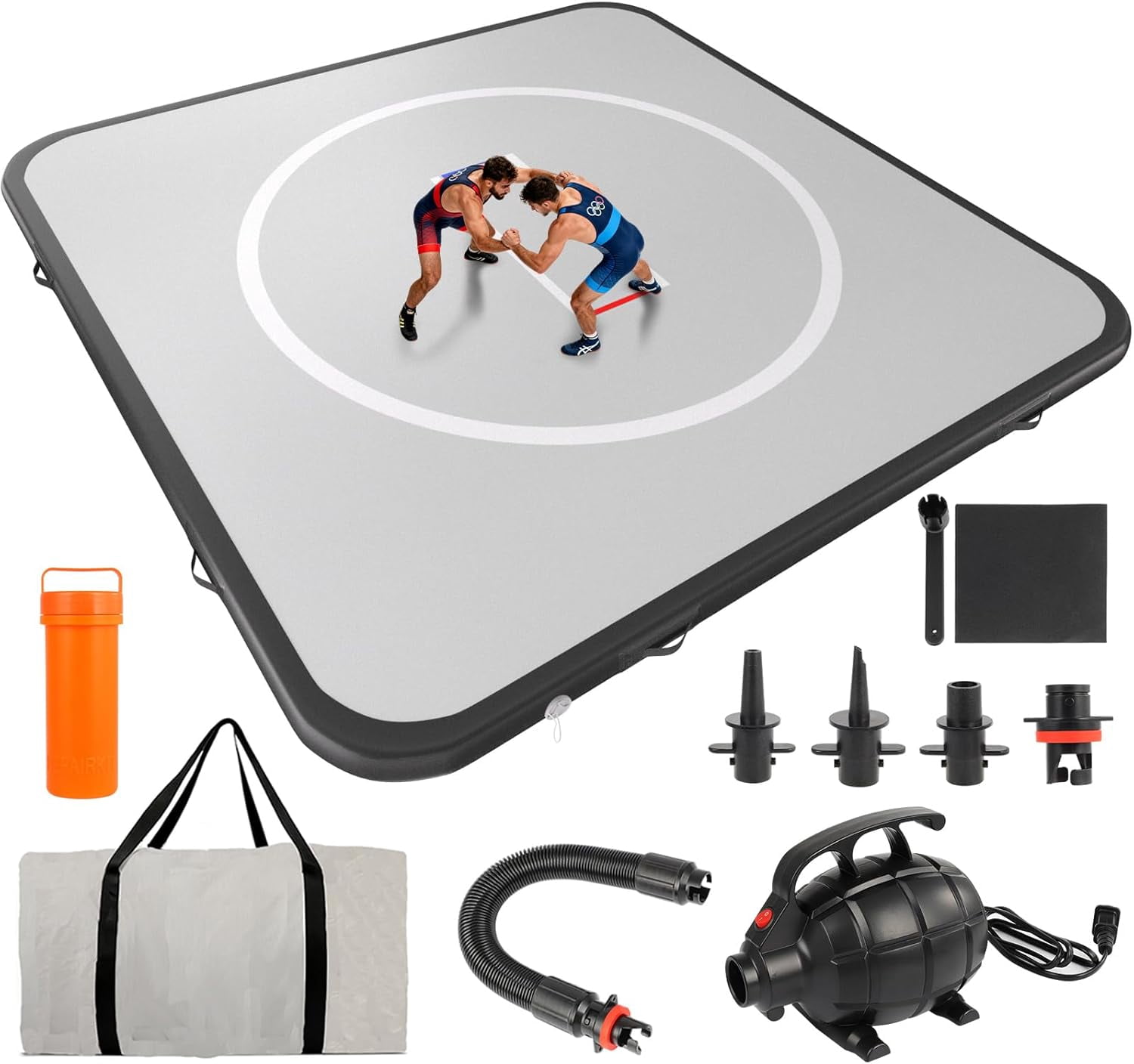 Haosegd Inflatable Wrestling Mats for Home, 10x10FT Waterproof PVC ...
