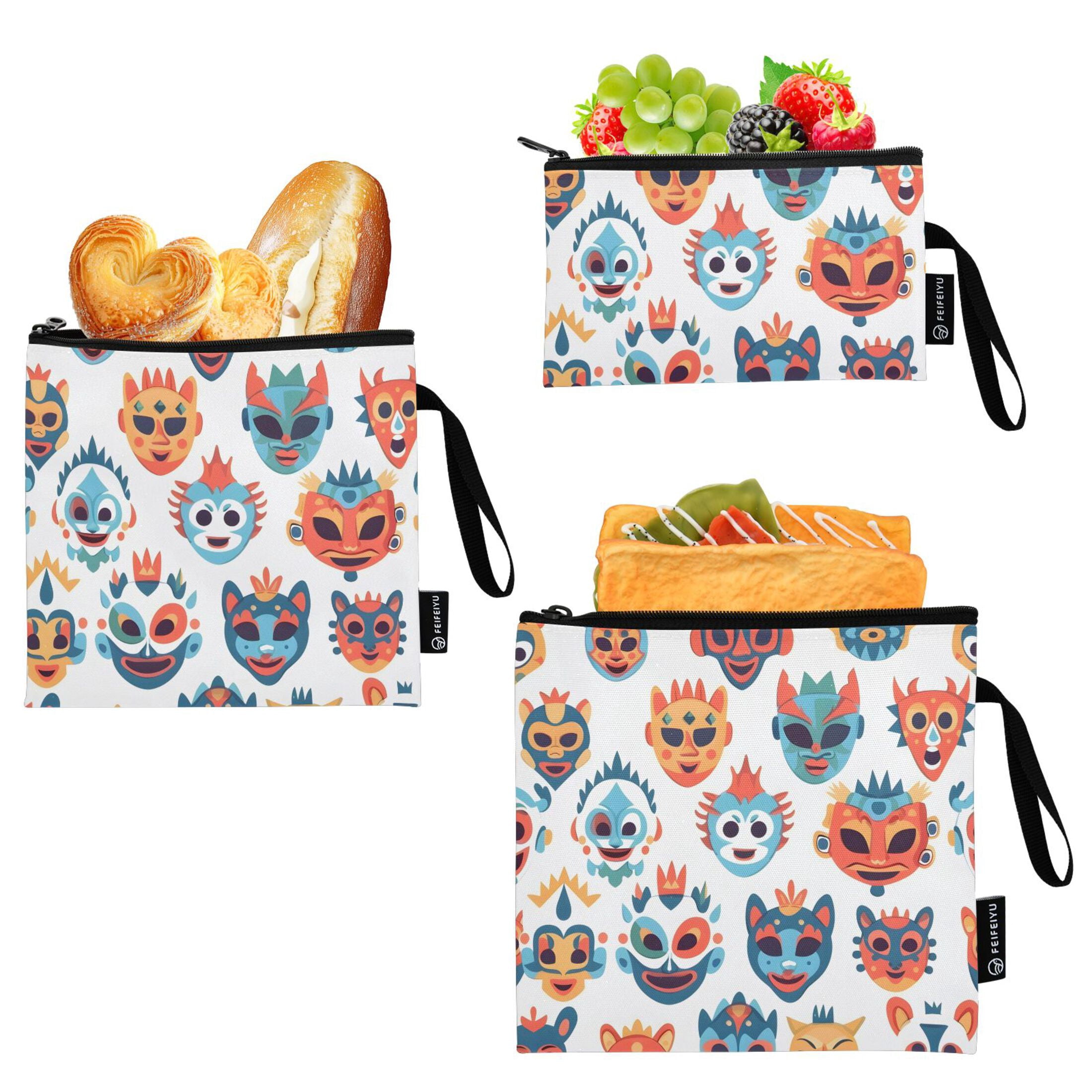 Haosy 3 Pack Reusable Ziploc Bags BPA Free Healthy Food Storage Bag ...