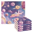 Haosy 6 Packs Kitchen Dish Towels Soft Absorbent Dessert Planet ...