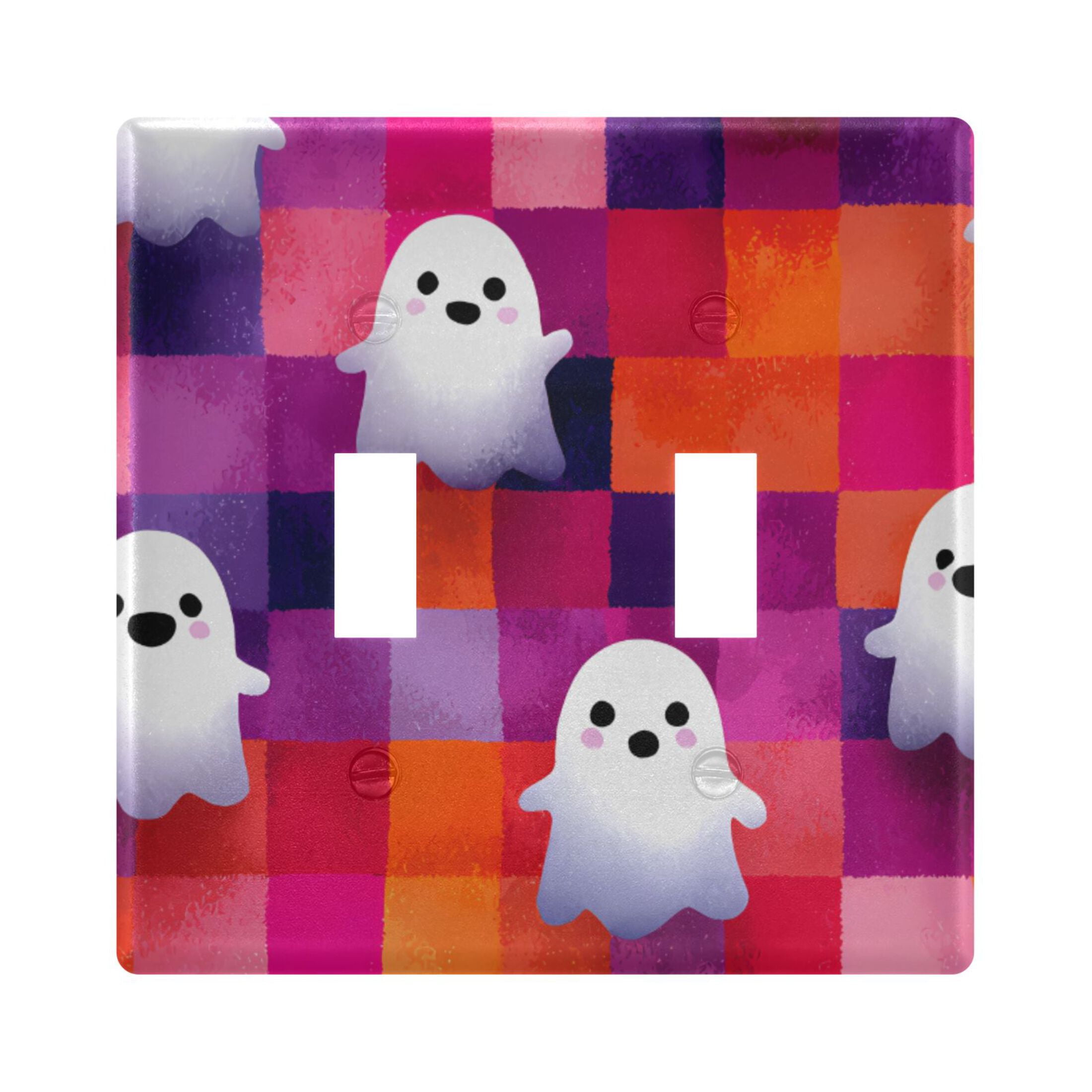 Haosy Light Switch Cover Plate 2 Gang Electrical Outlet Covers Cute ...