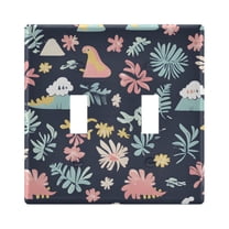 Haosy Light Switch Cover Plate 2 Gang Electrical Outlet Covers Colorful ...
