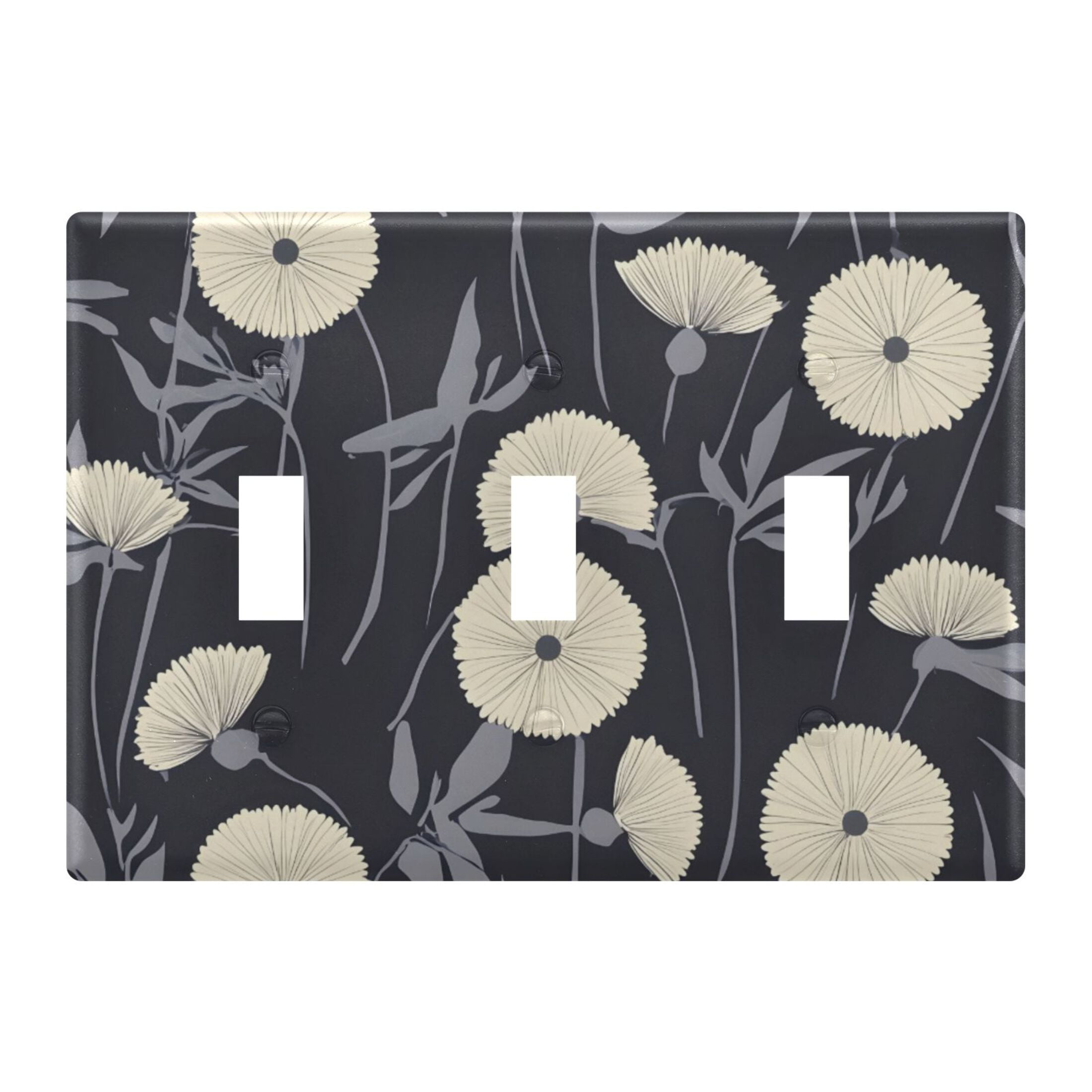 Haosy Light Switch Cover Plate 3 Gang Electrical Outlet Covers Elegant ...