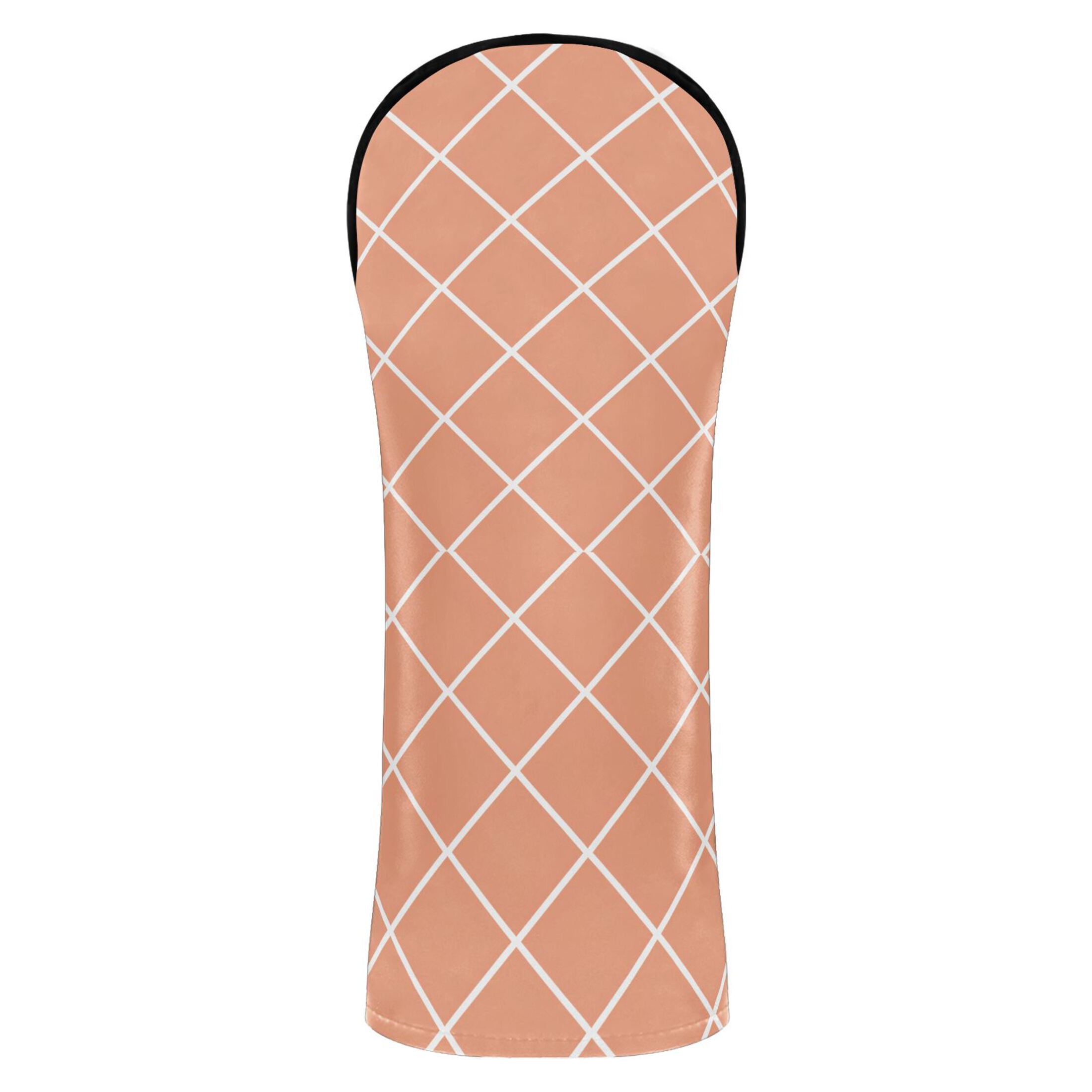 Haosy Orange Block Golf Club Covers Driver Hybrid Wood Headcovers PU ...