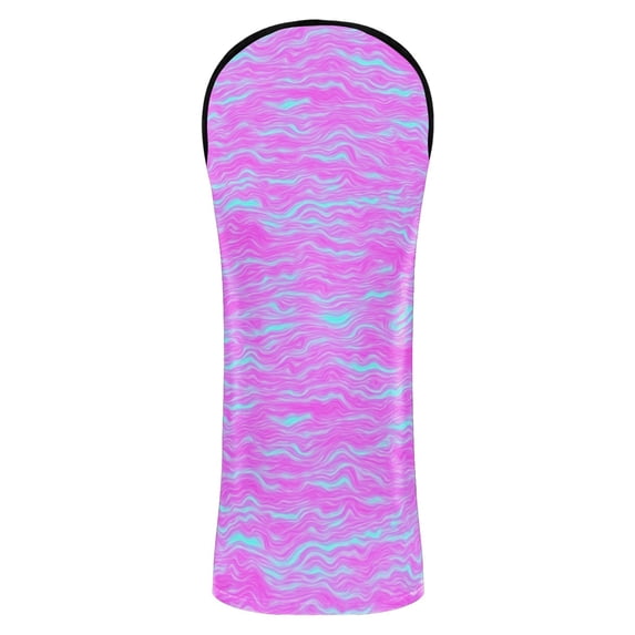 Haosy Purple Wave Golf Club Covers Driver Hybrid Wood Headcovers PU ...