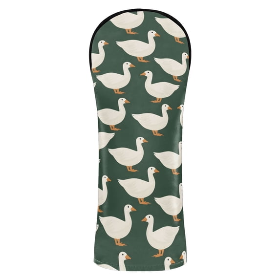 Haosy White Duck on Green Golf Club Covers Driver Hybrid Wood ...