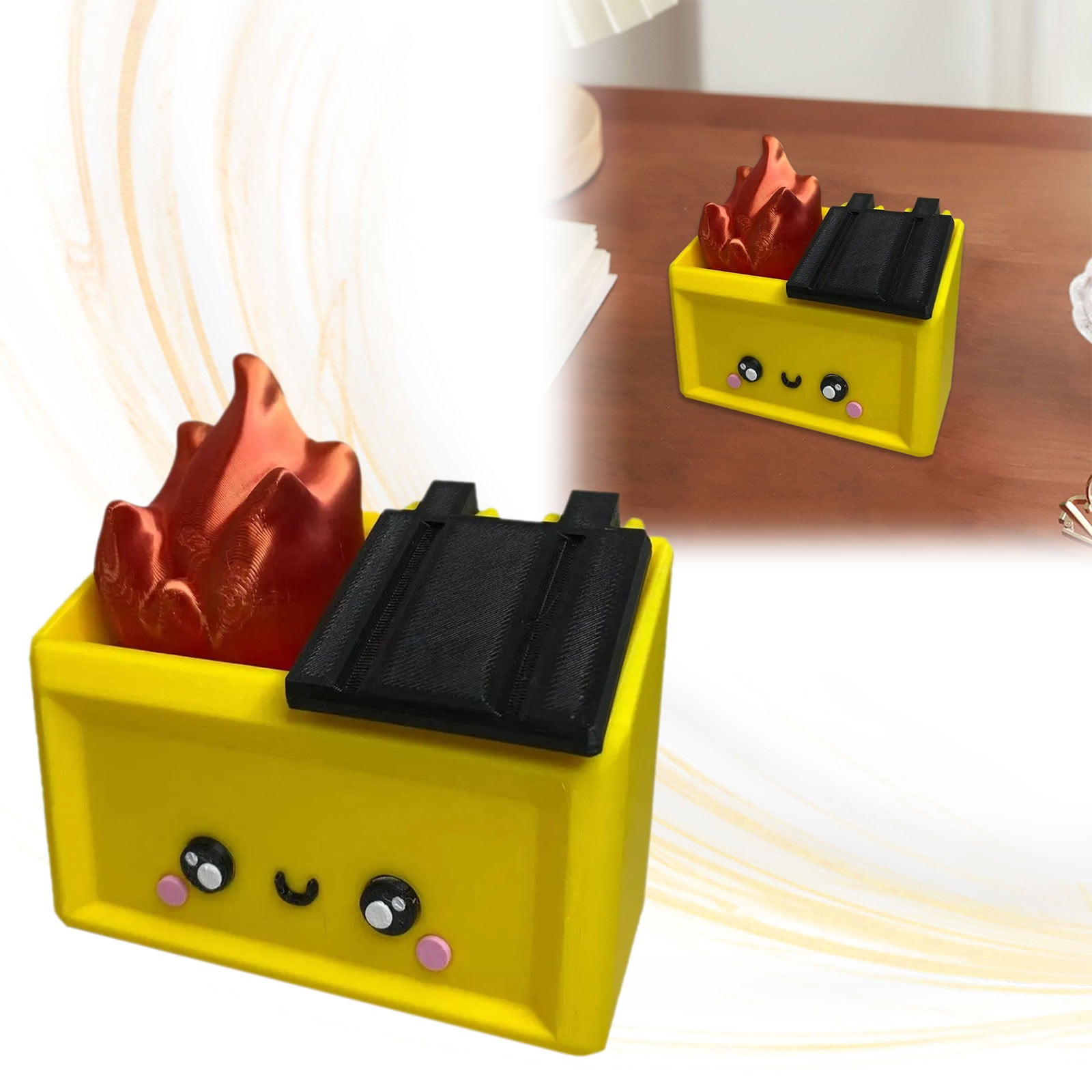 Haotrend Arts & Crafts & Diy Toys,3D Printed Trash Can Fire Station ...