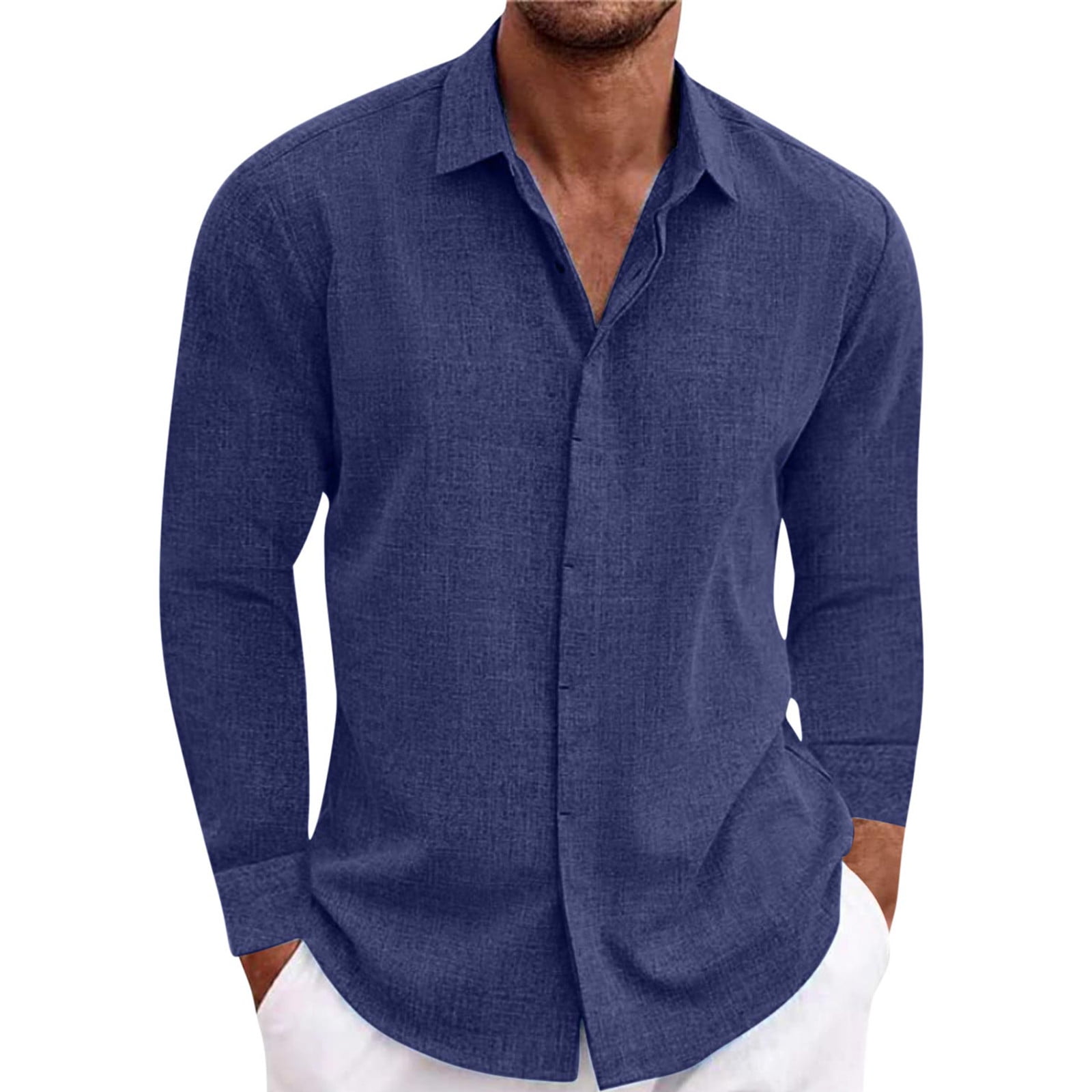 Haoxianjian Compression Shirt Men Button Up Shirt Men Men'S Fashion ...