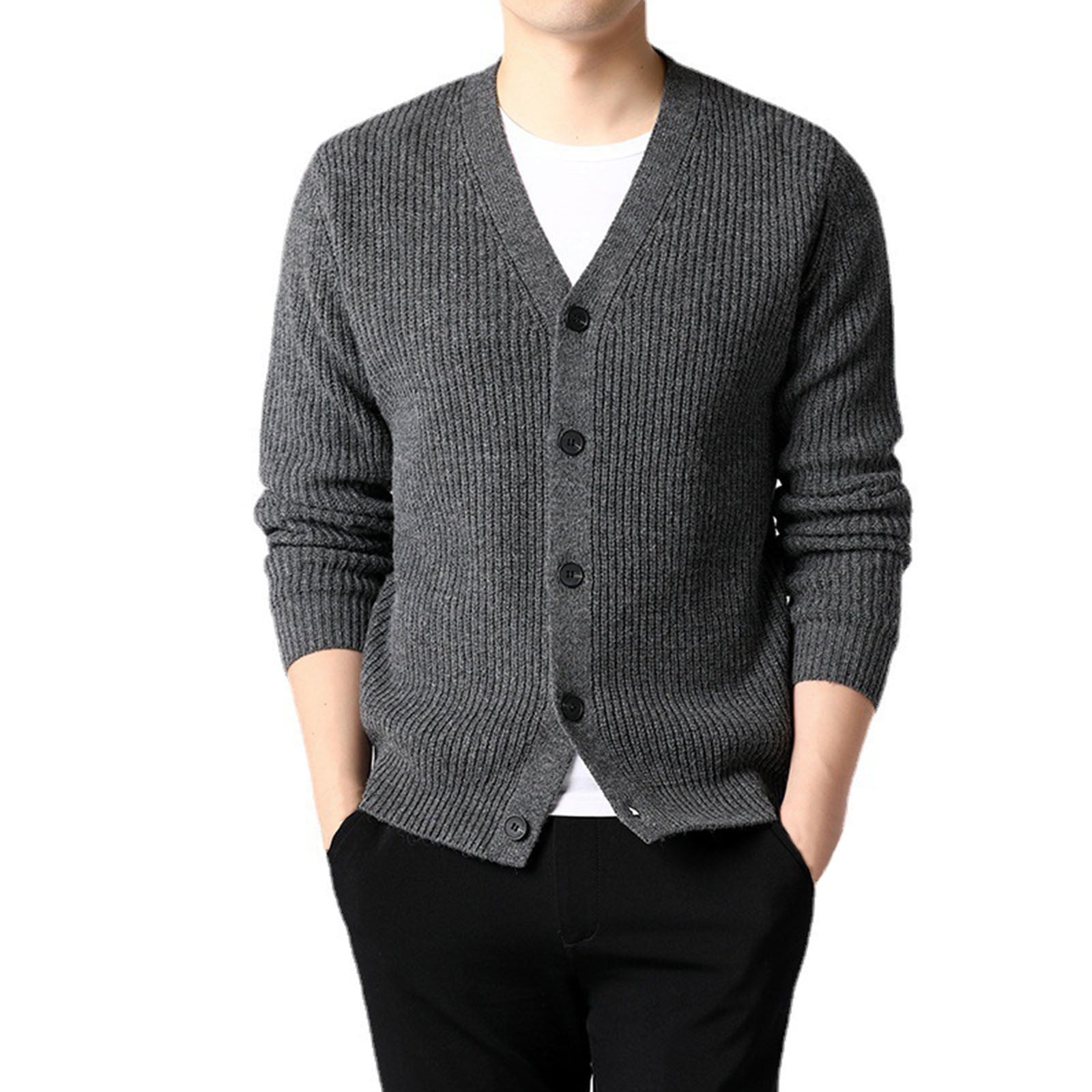 Haoxianjian White Sweater Turtleneck Compression Shirt Fashion Button ...