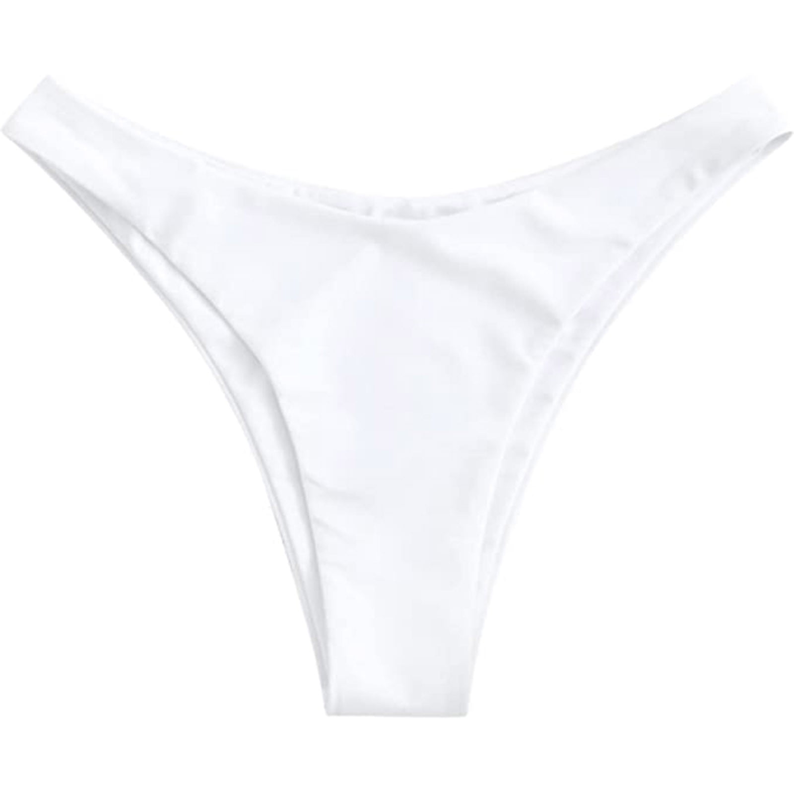 Haoxianjian Women's Swim Shorts Low Waisted Swim Bottoms Ruched Bikinis ...