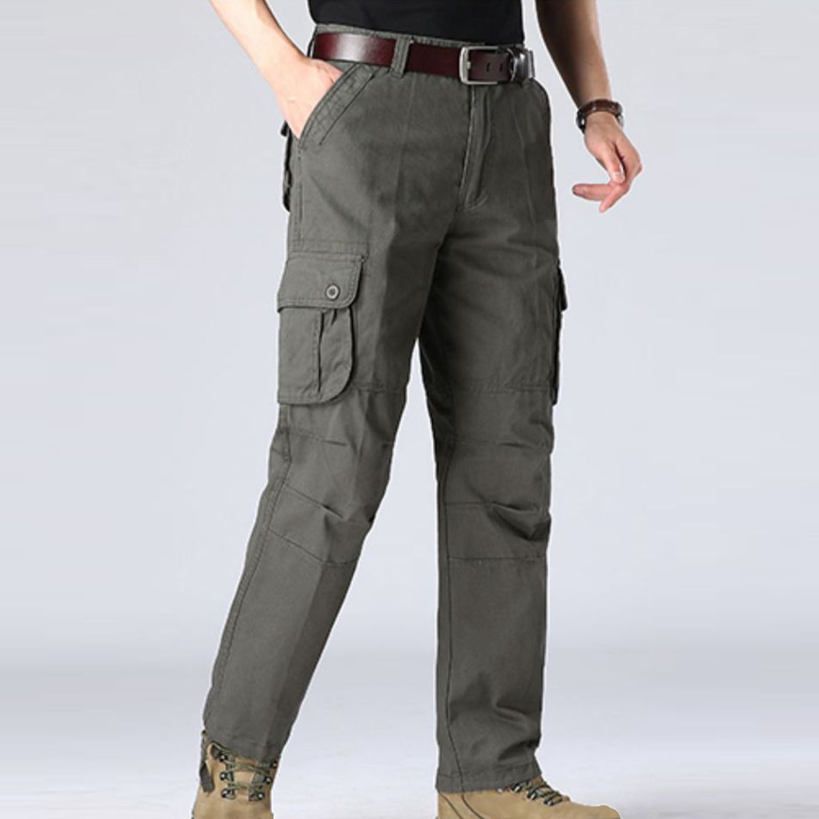 Haoxianjian Work Pants Baggy Sweatpants Men'S Outdoors Thick Straight ...