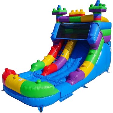 13' x 21' Commercial Water Slide with Splash Pool and Air Blower ...