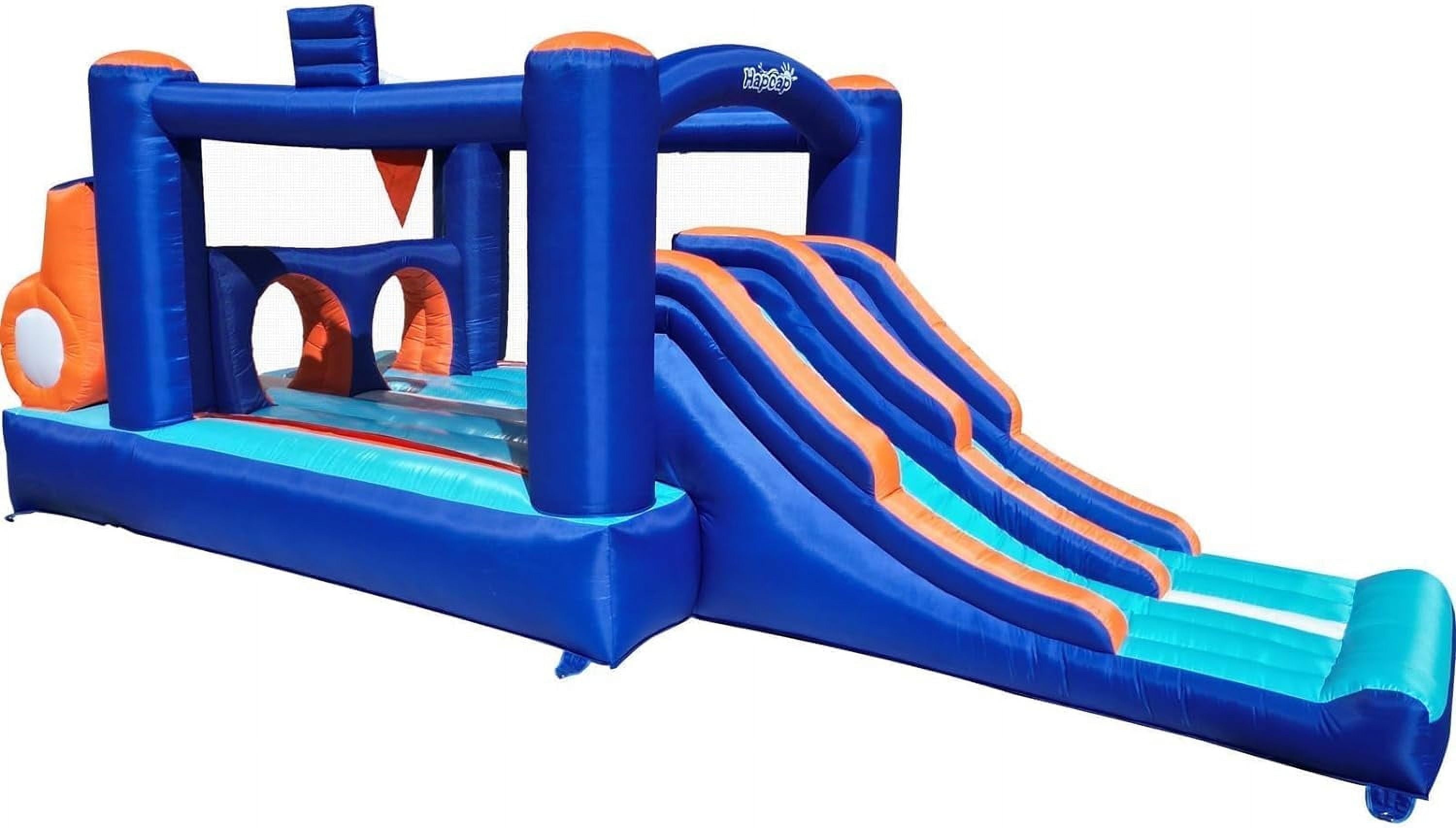 Hapcap Inflatable Obstacle Course Bounce House with Slide for Kids ...