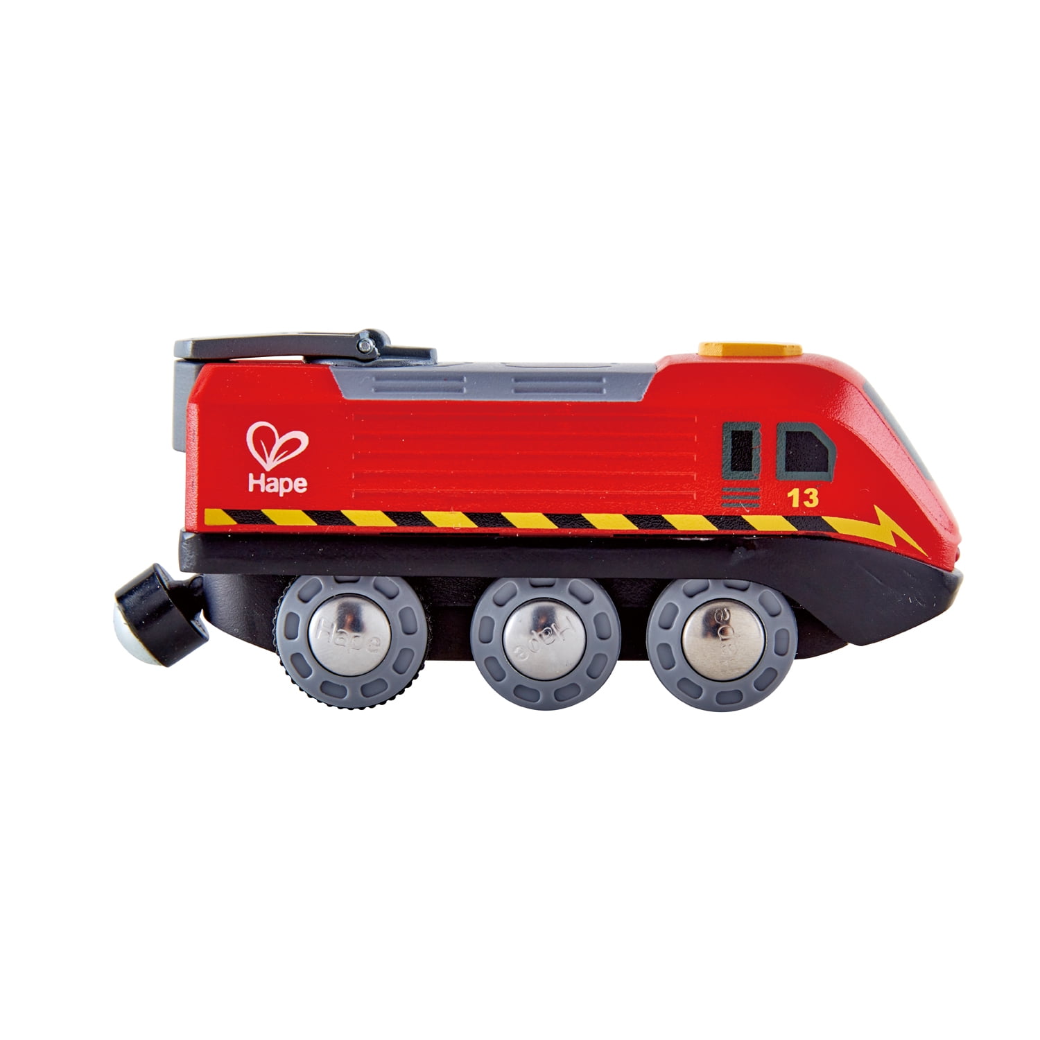 Hape Hand Crank Powered Train Button Operated, Rechargeable Kinetic ...