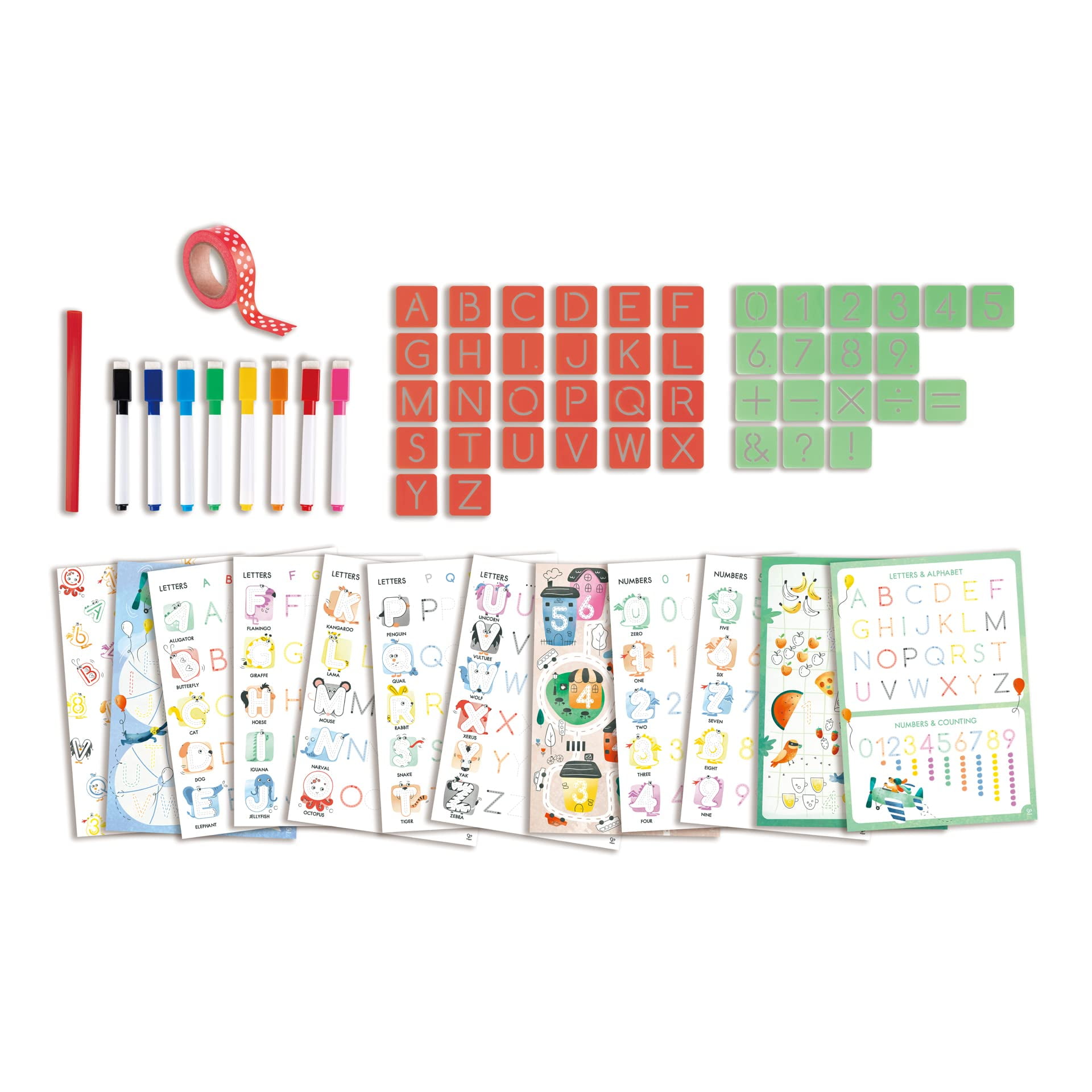 Hape Letters And Numbers AIF9 Tracing - Alphabet Handwriting Practice ...
