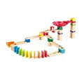Hape Marble Run Crazy Rollers Wood Building Racetrack, 50 Pieces - Walmart.com
