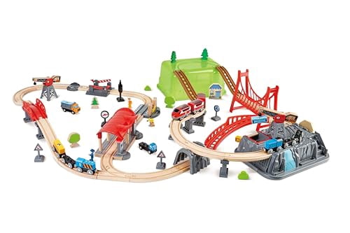 Hape Railway Bucket-Builder-Set L: 19.7, W: 31.5, H: 5.5 inch - Walmart.com