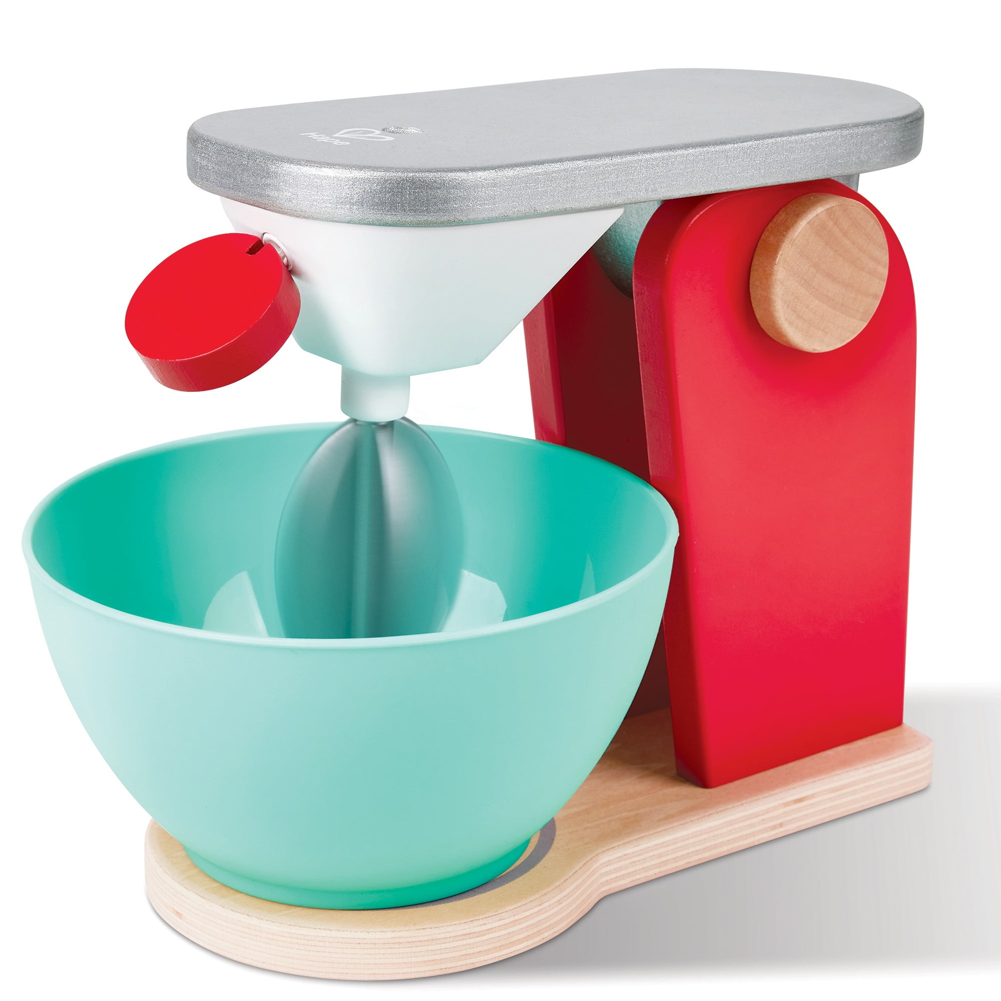 Hape: Wooden Mix & Bake Set - Red - Wooden Kitchen Toy Appliance, Pull ...