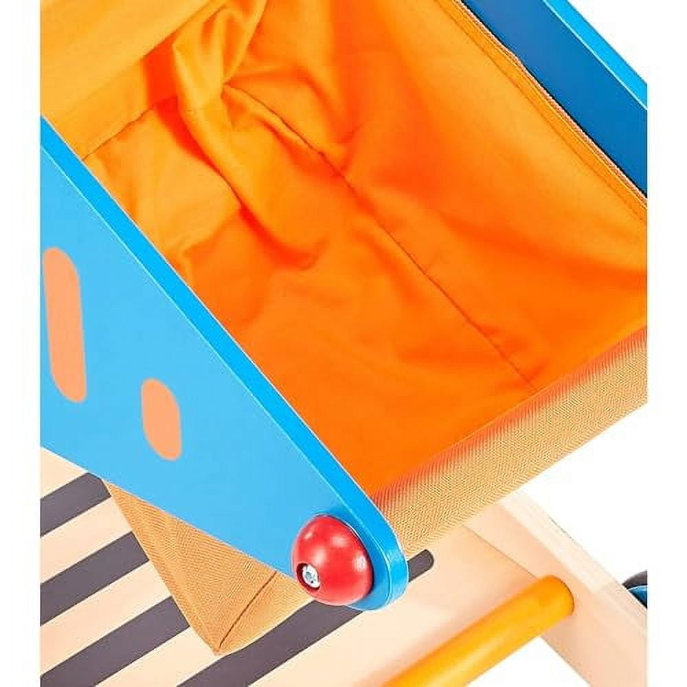 Hape Wooden Shopping Cart Pretend Play Toy| Sturdy Wooden Grocery Cart ...