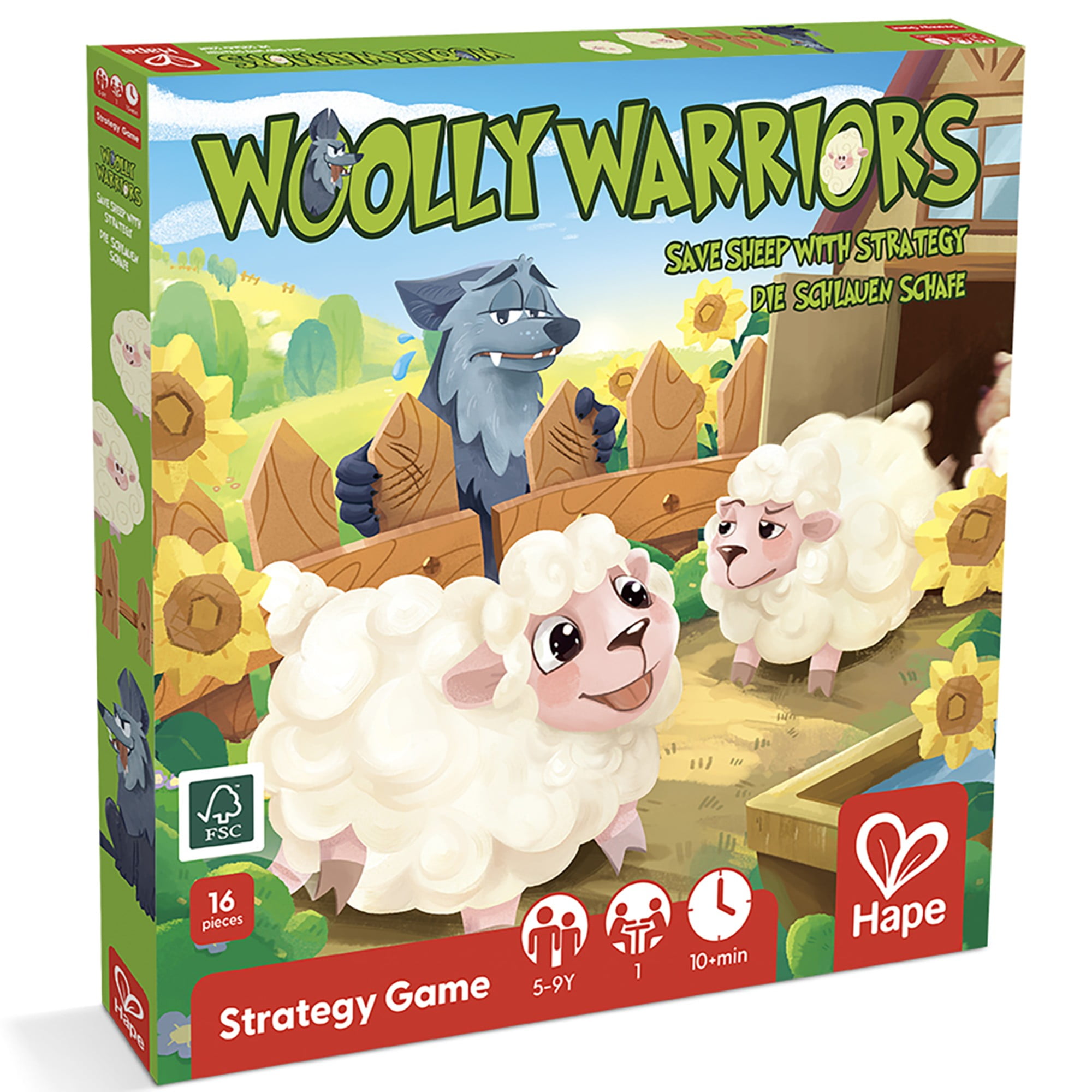 Hape: Woolly Warriors - Strategy Board Game, Place Fences & Save The ...