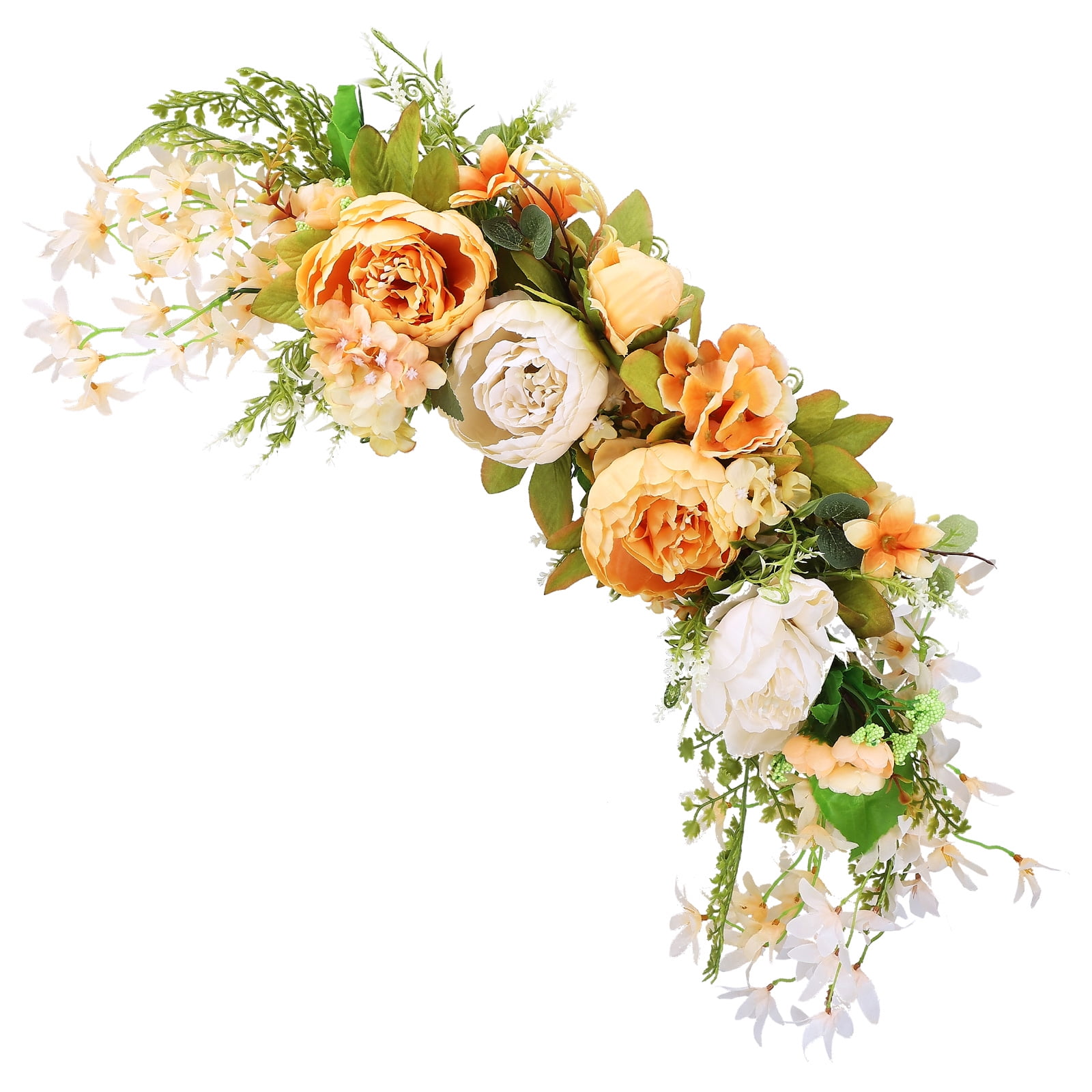 Hapeisy Artificial Peony Flower Swag, 29 Inch Decorative Swag with ...