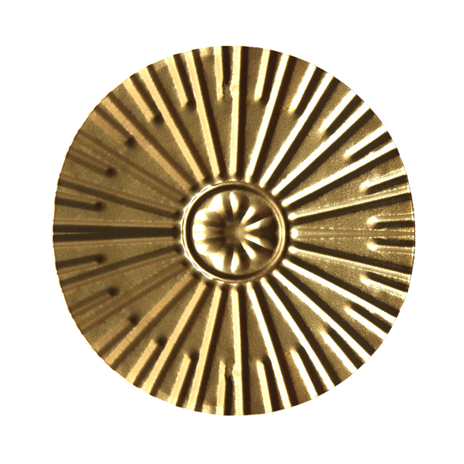 Hapeisy Metal Wall Art Decor,Straight Grain Wavy Circular Design,Wall ...