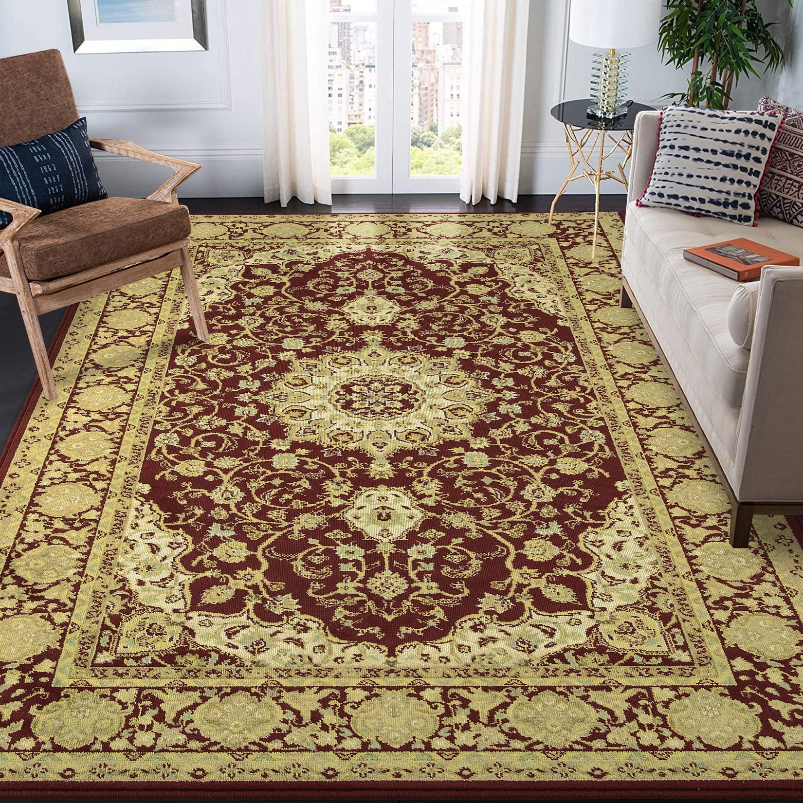 Haperlare 8' x 10' Vintage Area Rugs Boho Rug Rug for Living Room ...