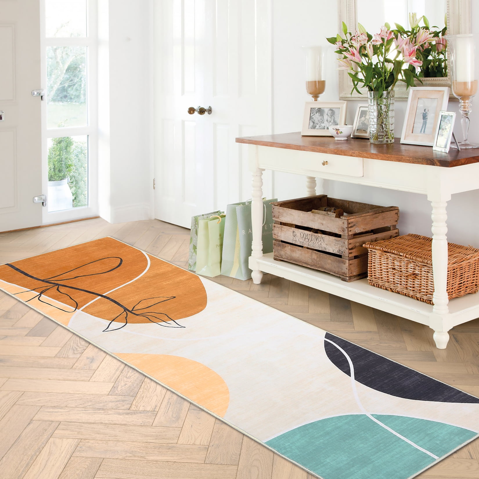 Haperlare Area Rug Boho Washable Rug Contemporary Floor Carpet ...