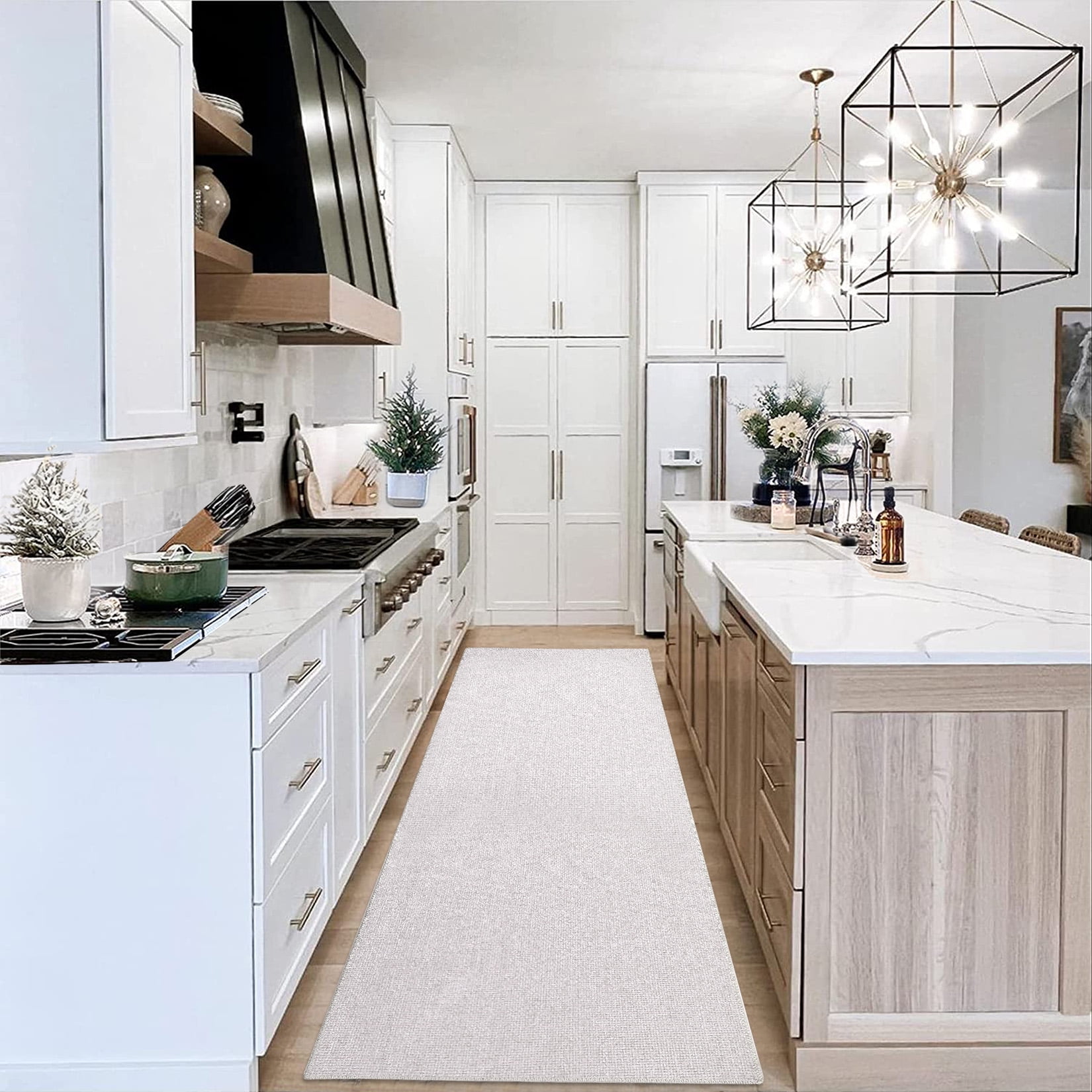 Haperlare Area Rug Modern Solid Textured Machine Washable Rug ...