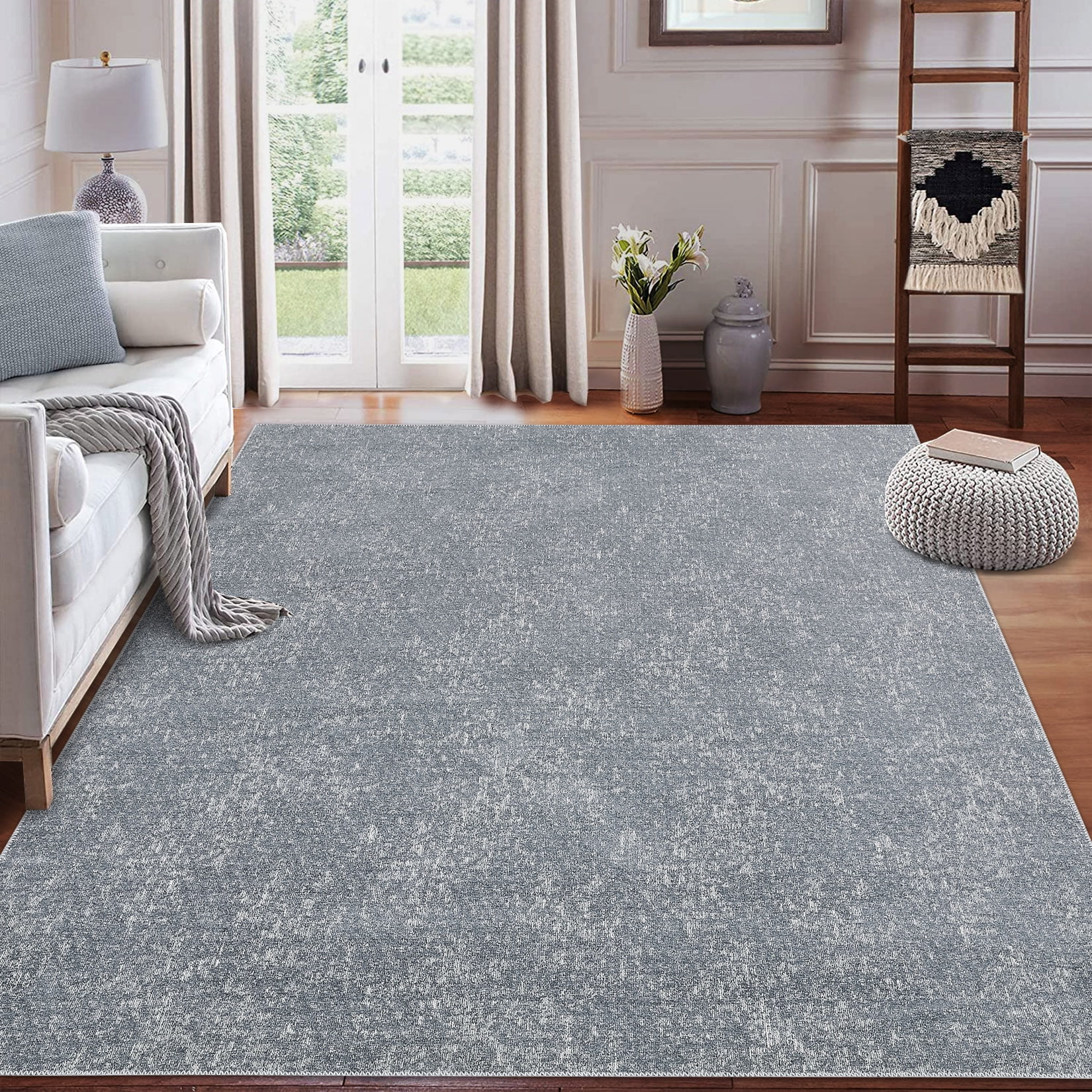 Haperlare Area Rug Solid Contemporary Rug Washable Rug Thin Living Room ...