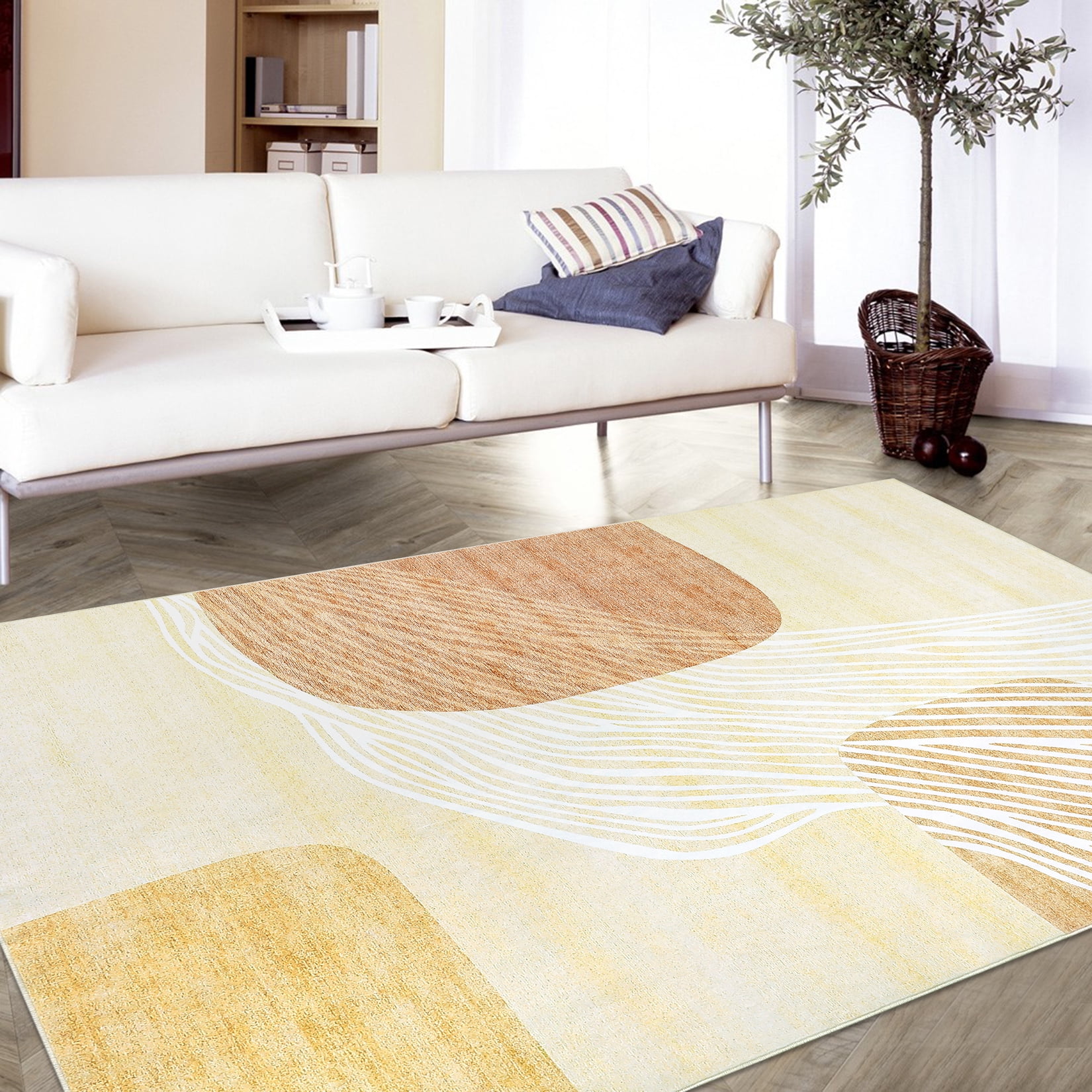 Haperlare Boho Rug Contemporary Aesthetic Area Rugs for Bedroom Living ...