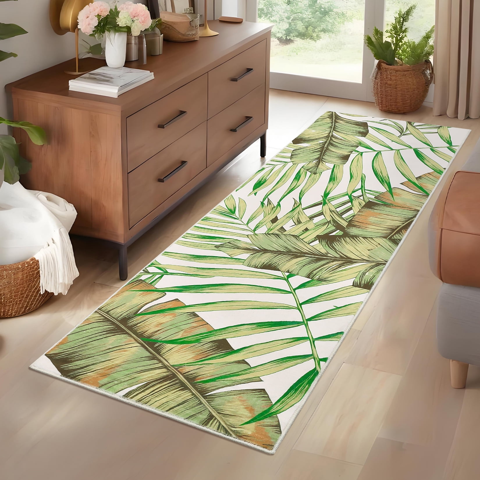 Haperlare Contemporary Runner Rugs for Hallway Washable Low Pile ...