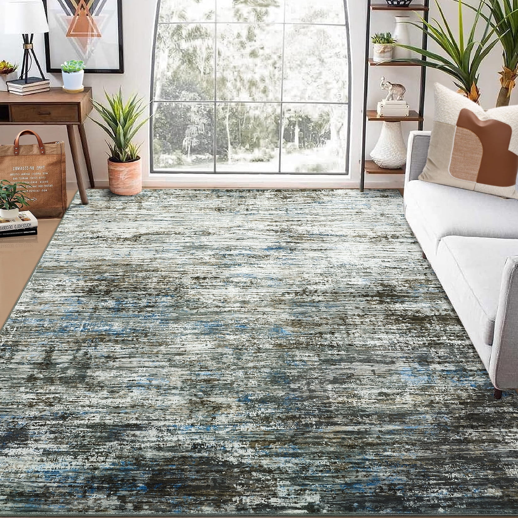 Haperlare Machine Washable Area Rugs for Living Room Contemporary ...