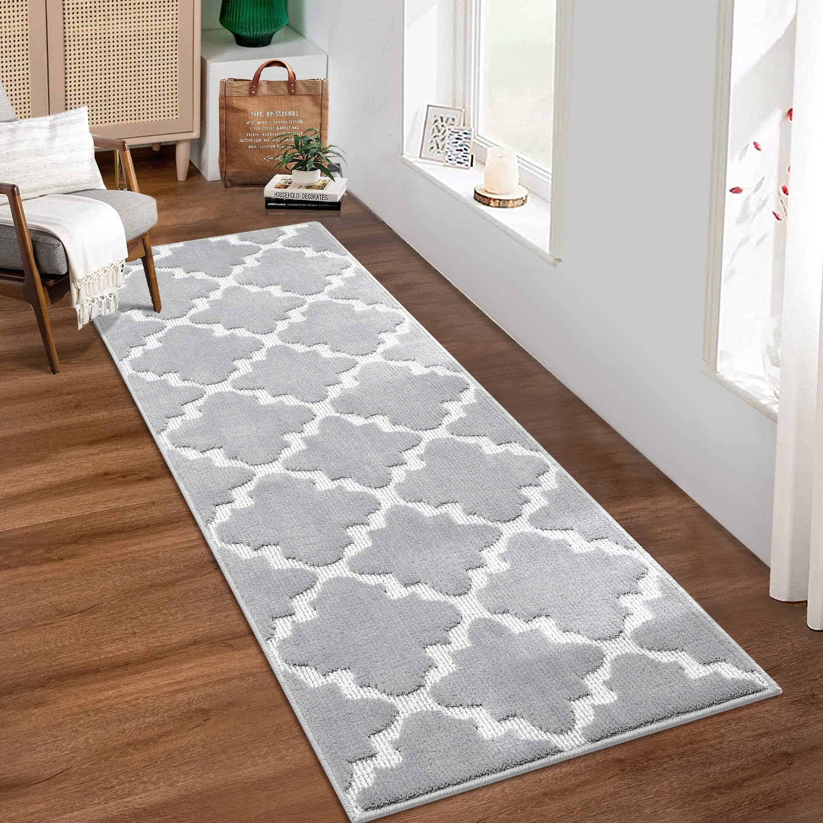 Haperlare Machine Washable Runner Rugs for Entryway Hallway Ultra-Thin ...